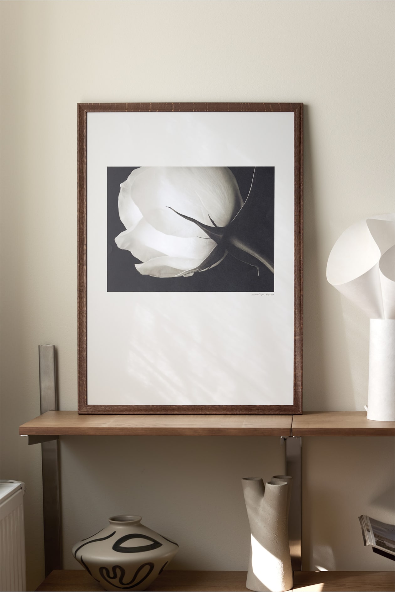 Ribbed Picture Frame - Dark Oak - Postery | H&M BE