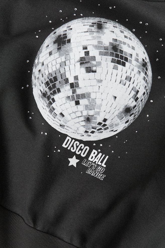 Dark gray/disco ball Sweatshirt with Motif for kids | H&M CA