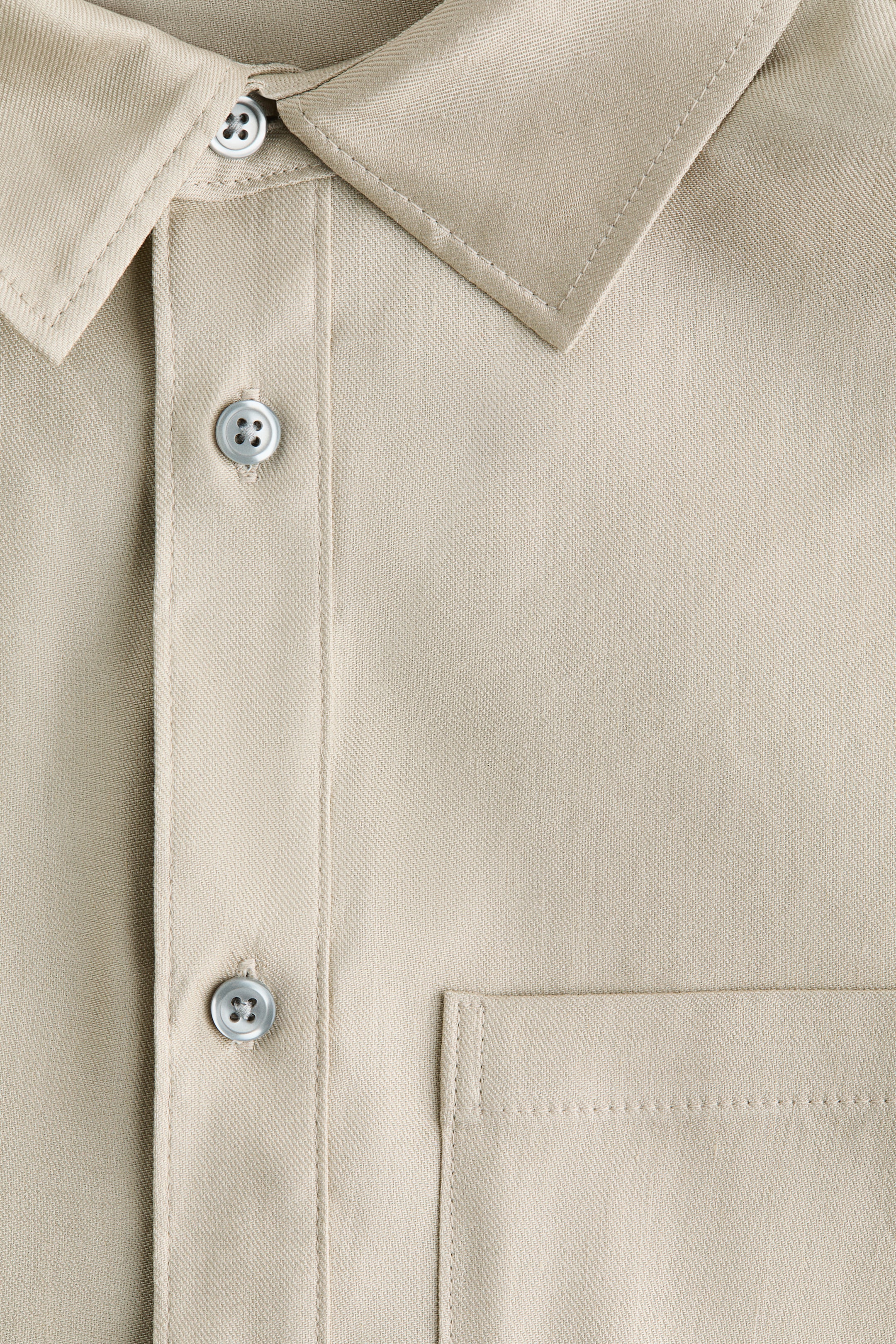 Men’s Beige Easy Care Regular-Fit Linen-Blend Shirt | H&M US