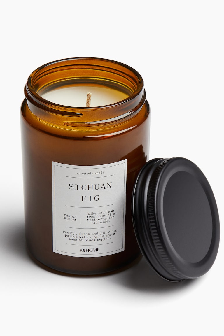 Sichuan Fig Small Scented Candle in Glass Holder at H&M Home | H&M US