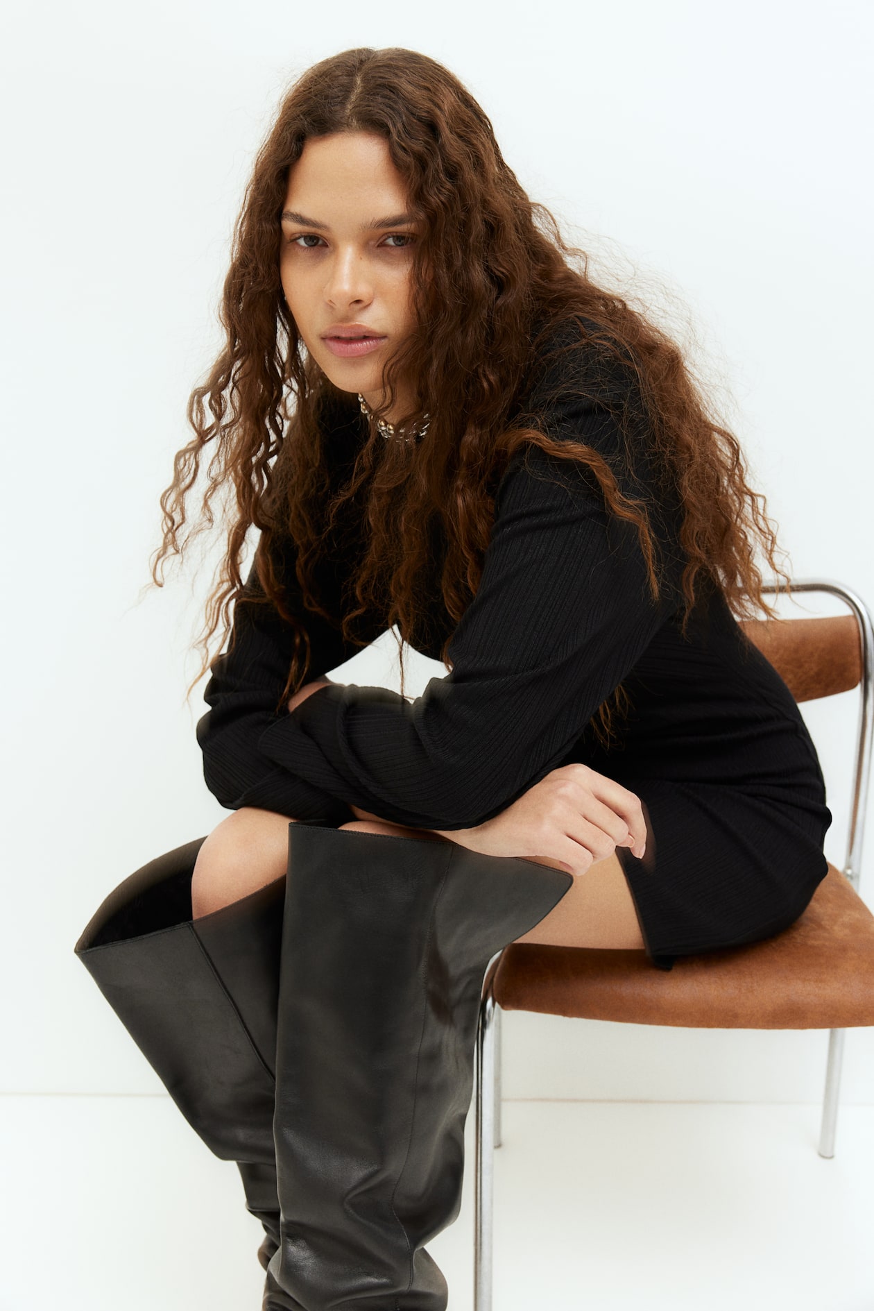 Gedrapeerde bodyconjurk - Zwart - DAMES | H&M BE