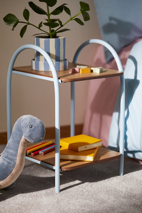 Children's bedside table - Light blue/Light beige - Home All | H&M GB