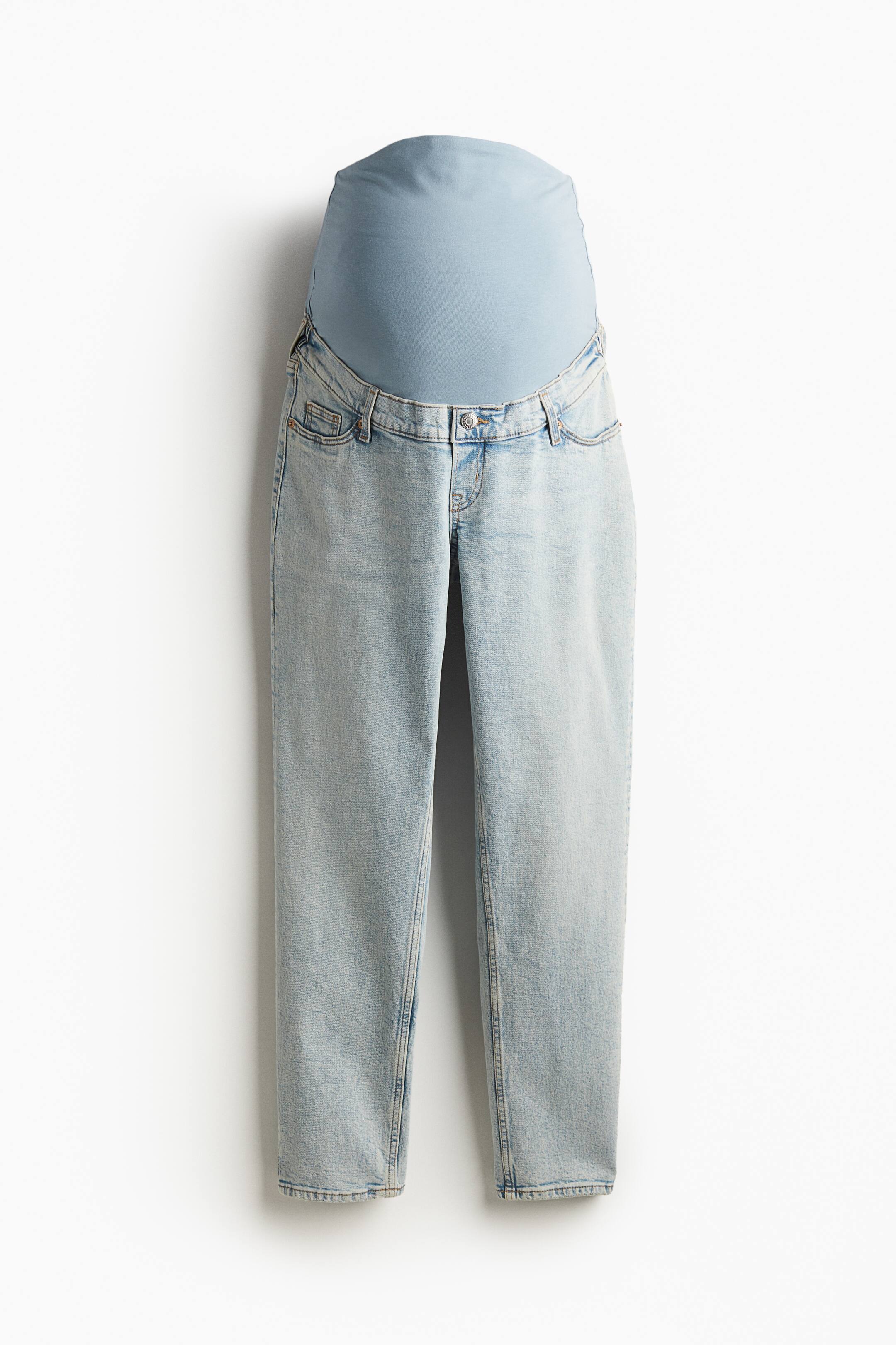 MAMA Slim Ankle Jeans - High waist - Ankle length - Light denim blue ...