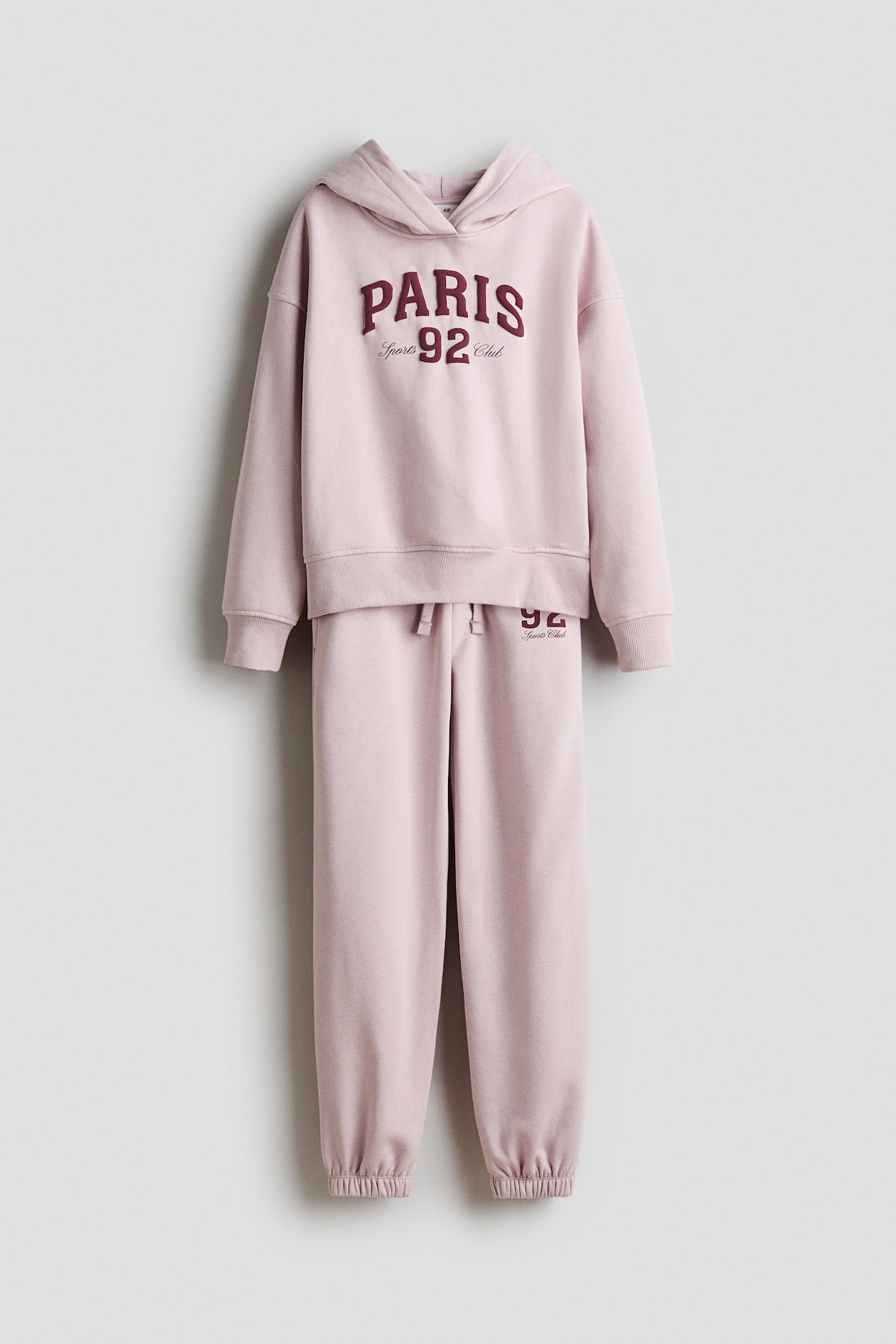 Set de 2 piese din molton cu imprimeu - Roz-deschis/Paris - COPII | H&M RO