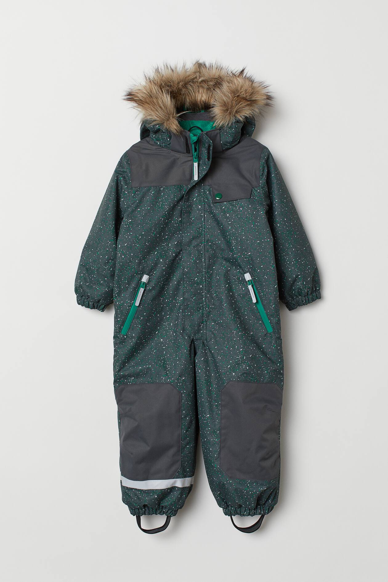 Vadderad overall - Mörkgrå/Mörkgrön - BARN | H&M SE