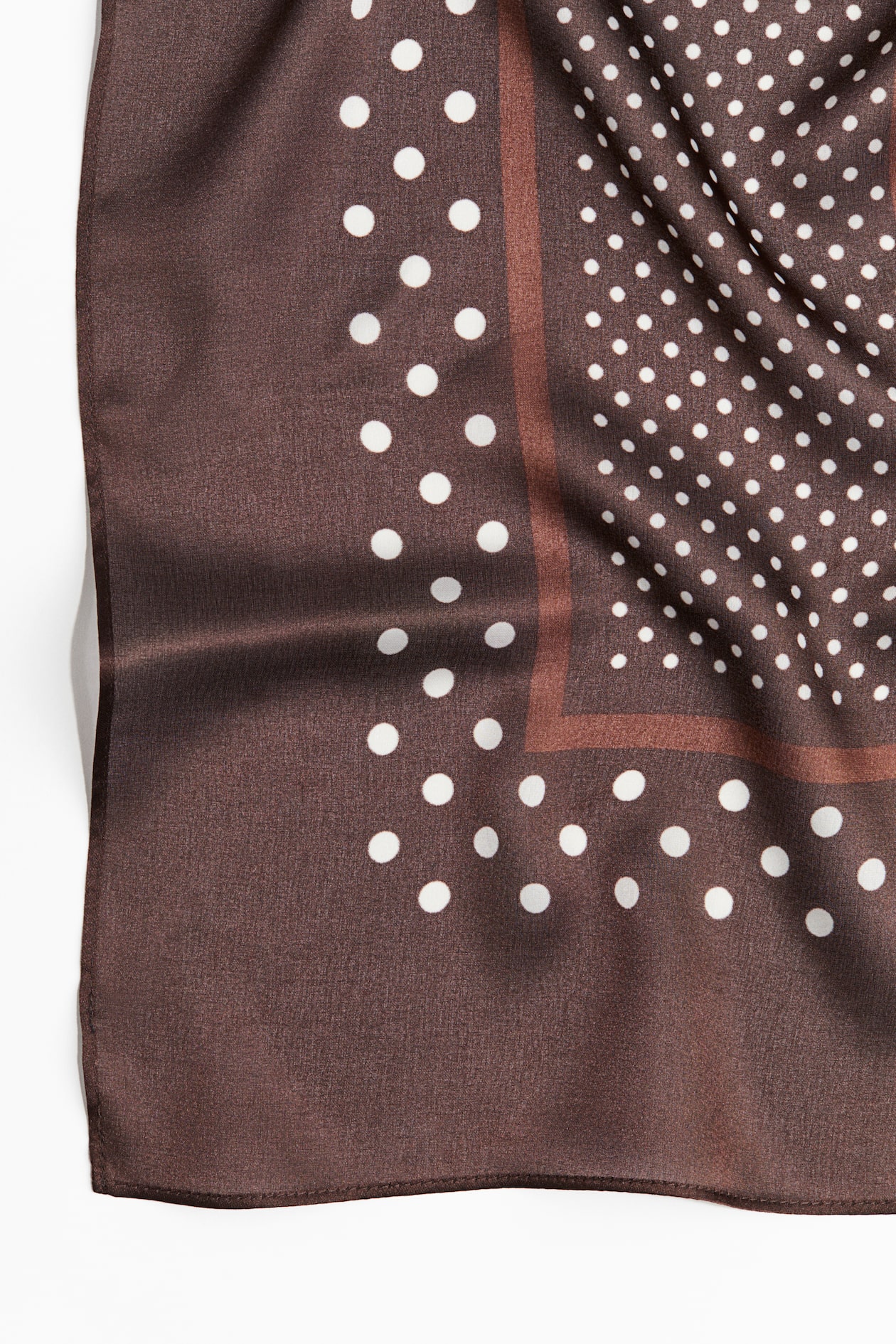 Pañuelo estampado - Marrón oscuro/Lunares - MUJER | H&M ES