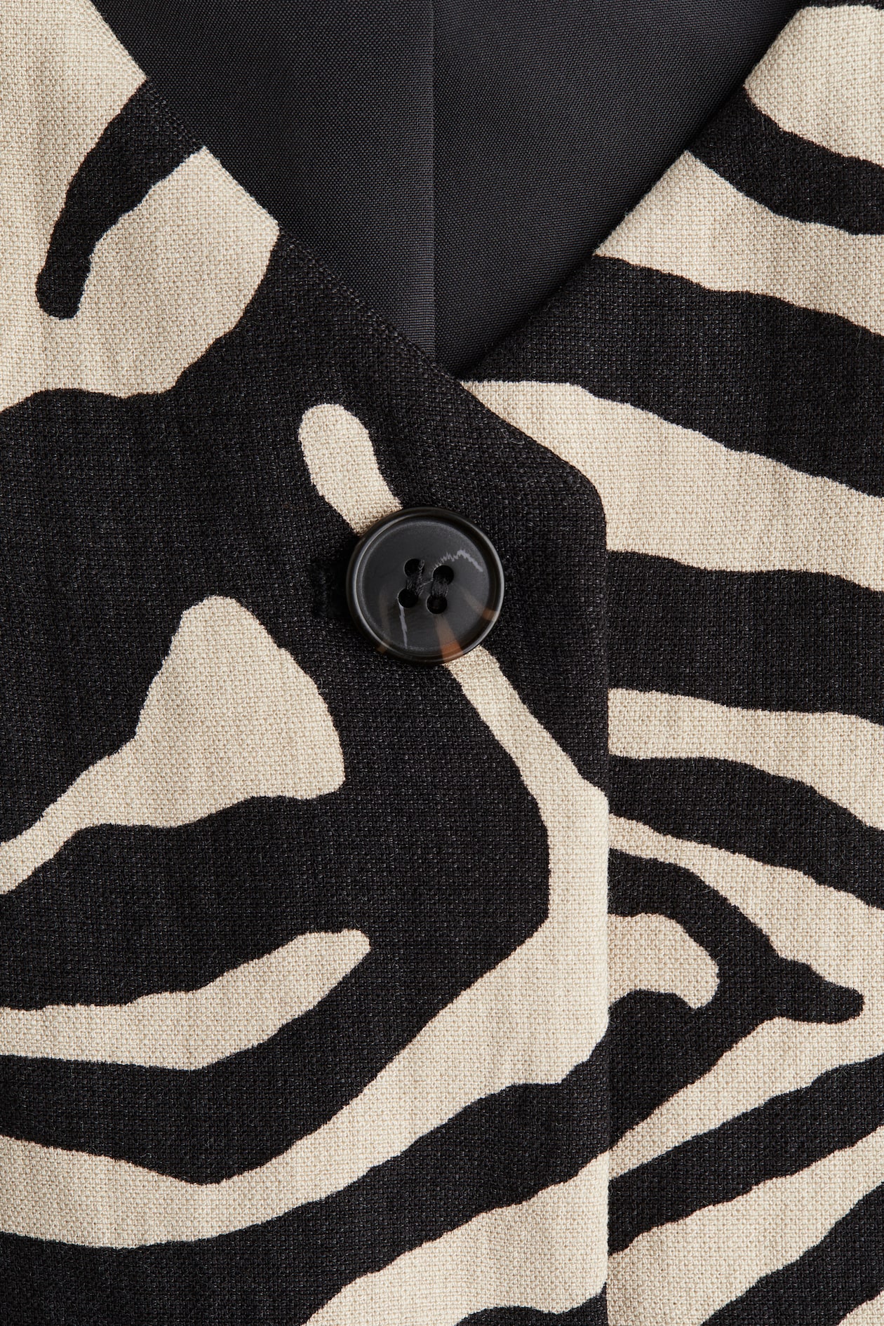 Women's Light beige/zebra print Long Vest - Slim fit - Long | H&M CA