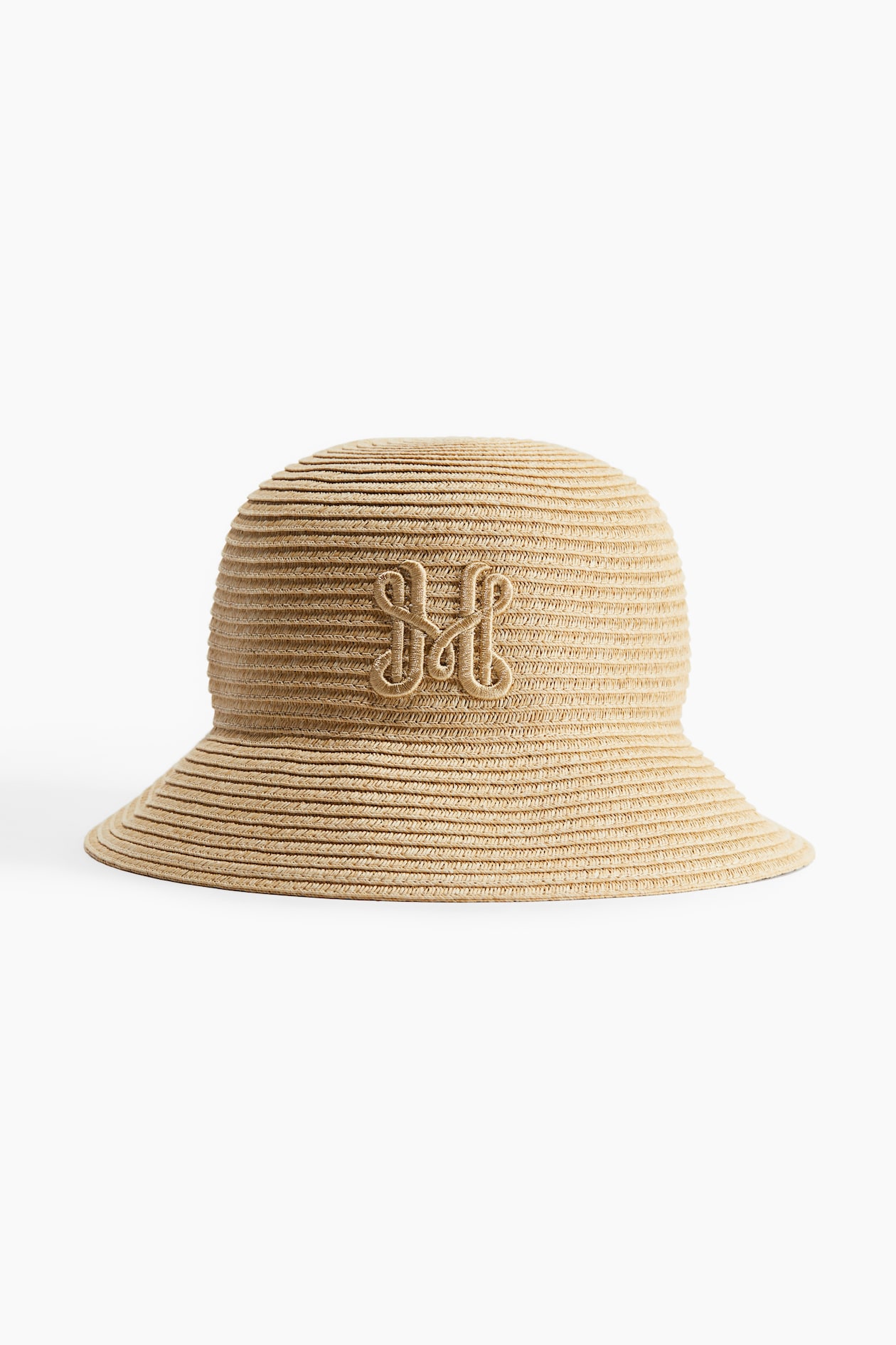 Women's Beige Straw Bucket Hat | H&M PH