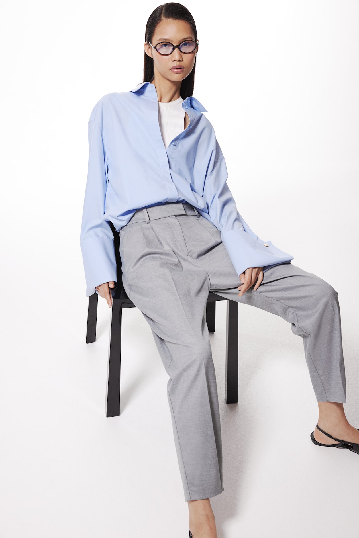 Hose in 7/8-Länge - Graumeliert - Ladies | H&M DE