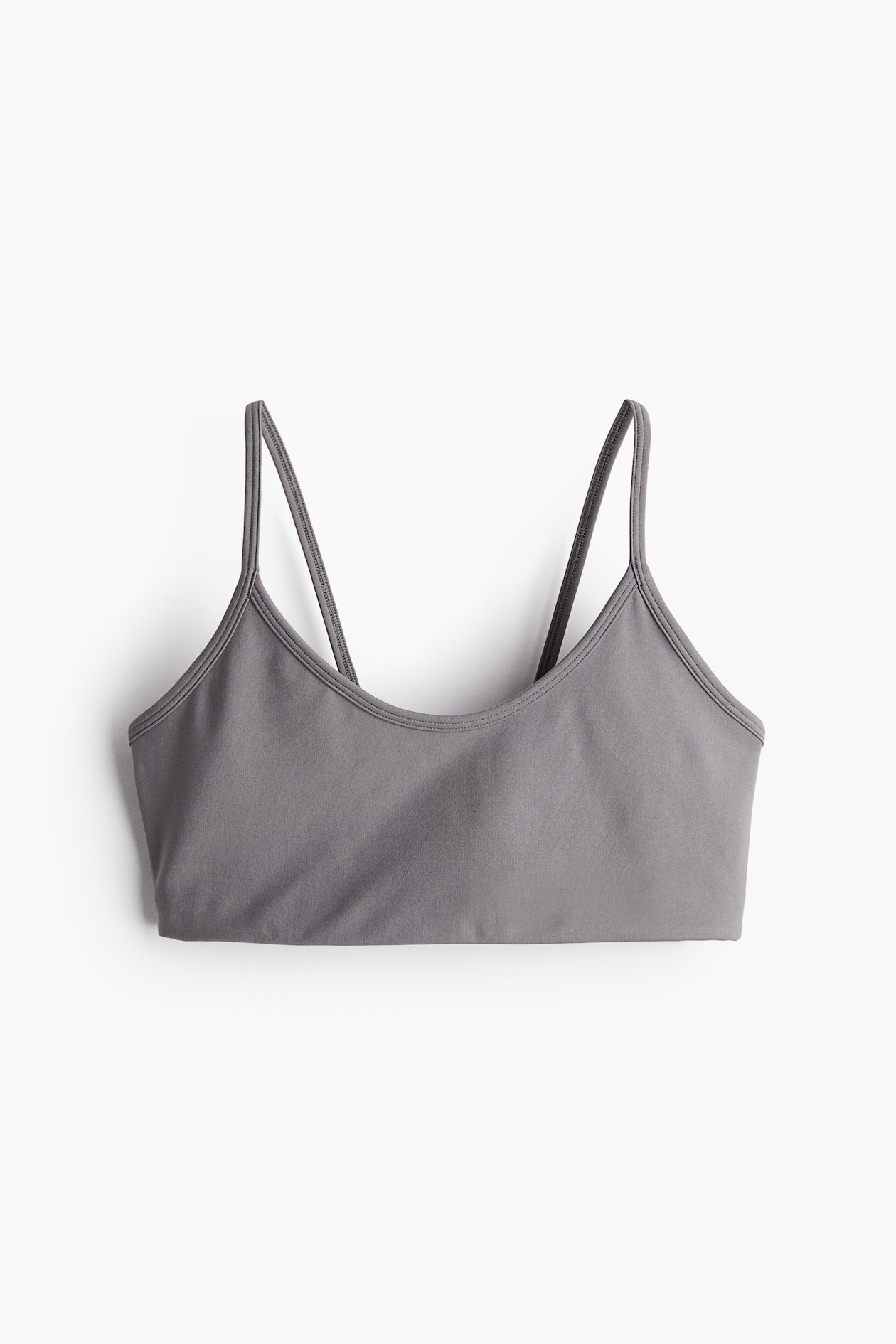 Women's Gray Light Support Sports Bra with DryMove™ | H&M US