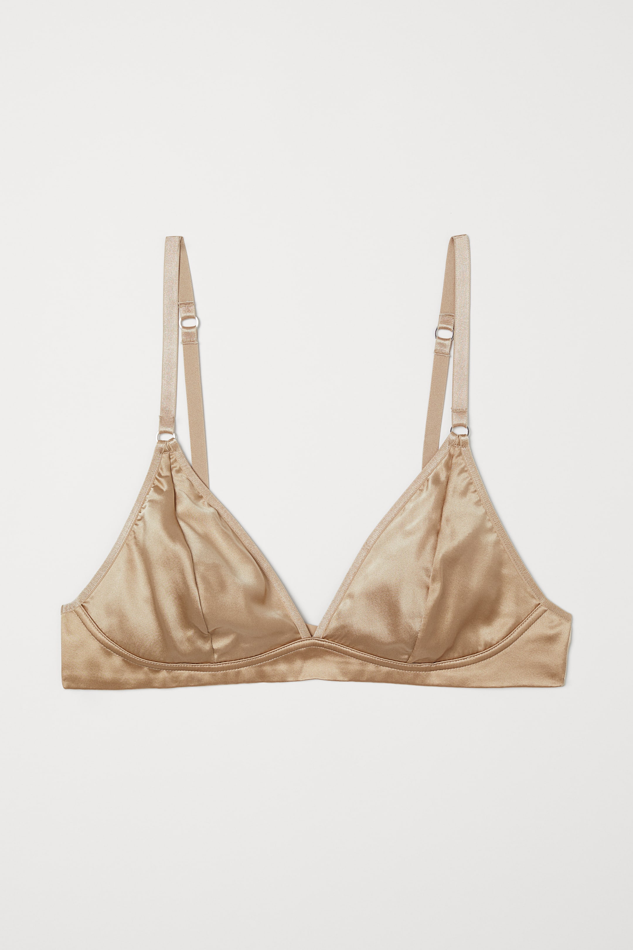 Non-wired silk bra - Beige - Ladies | H&M GR