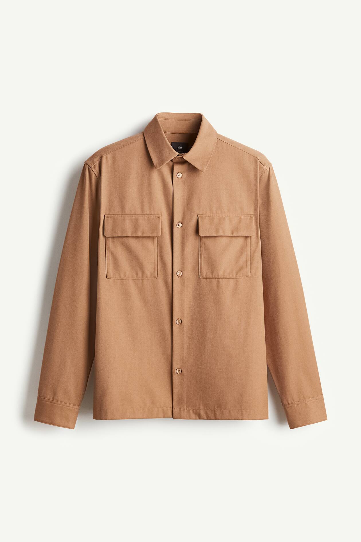 Regular Fit Twill Overshirt - Brown - Men | H&M US