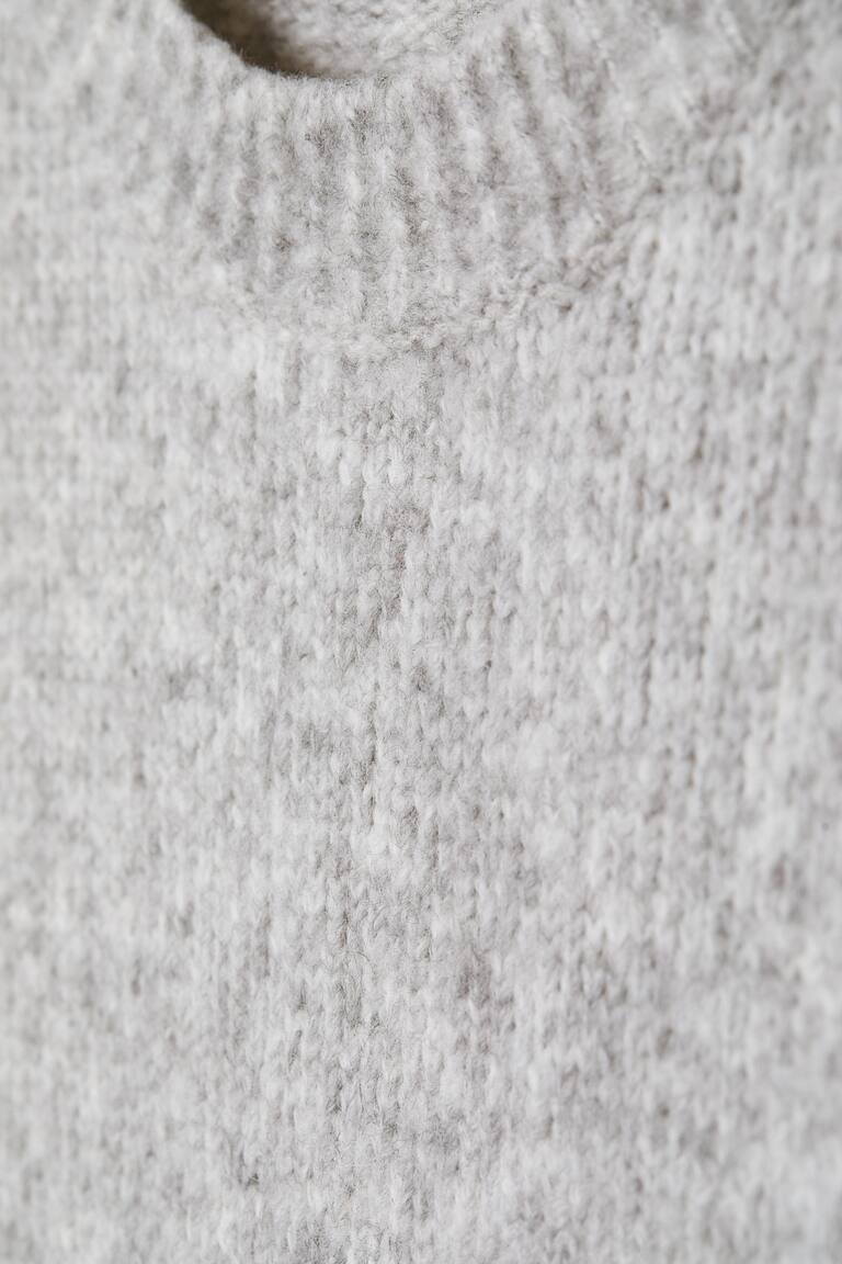 Pull long - Gris clair chiné - FEMME | H&M FR