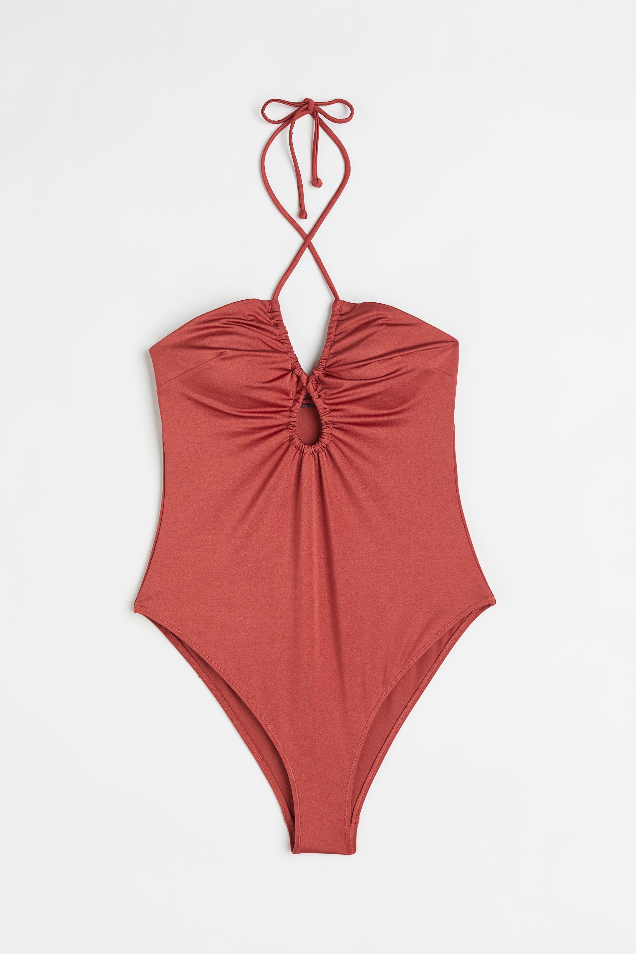 High Leg Swimsuit - Rust red - Ladies | H&M CA