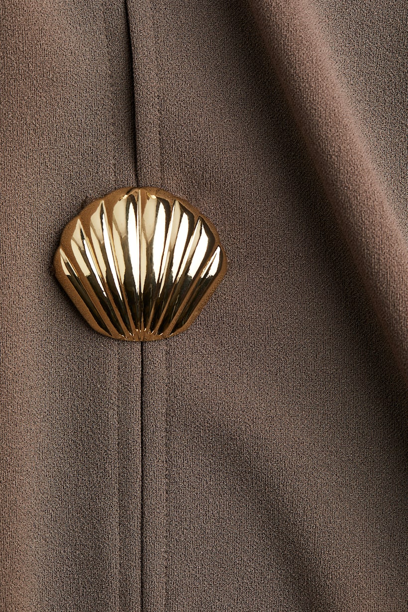 Top con botones decorados - Café tenue - Ladies | H&M MX