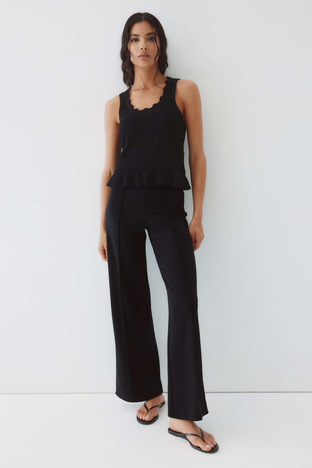 Elegáns nadrág - Sötétszürke - NŐI | H&M HU