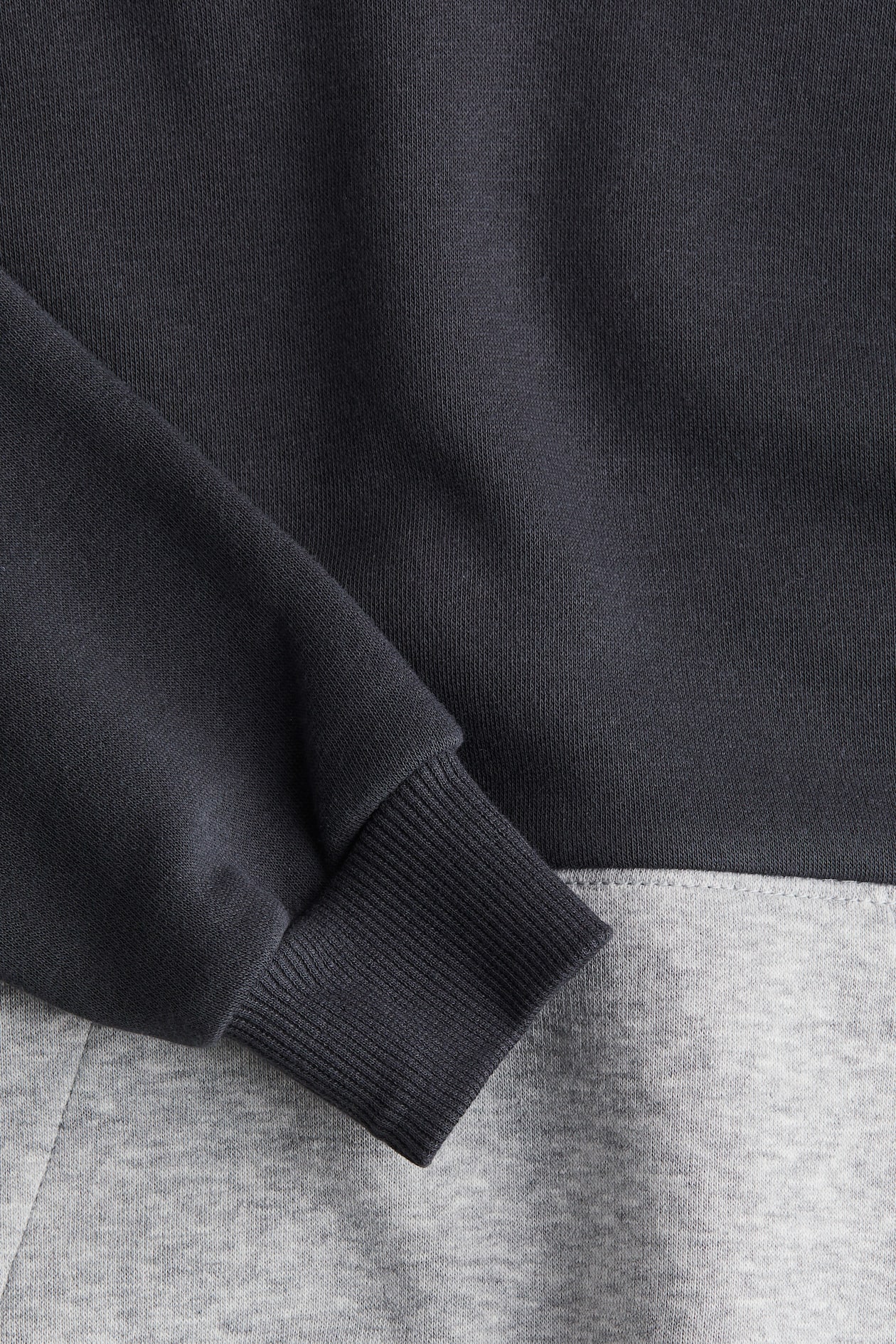Brushed-Inside Hoodie - Gray/color-block - Kids | H&M US