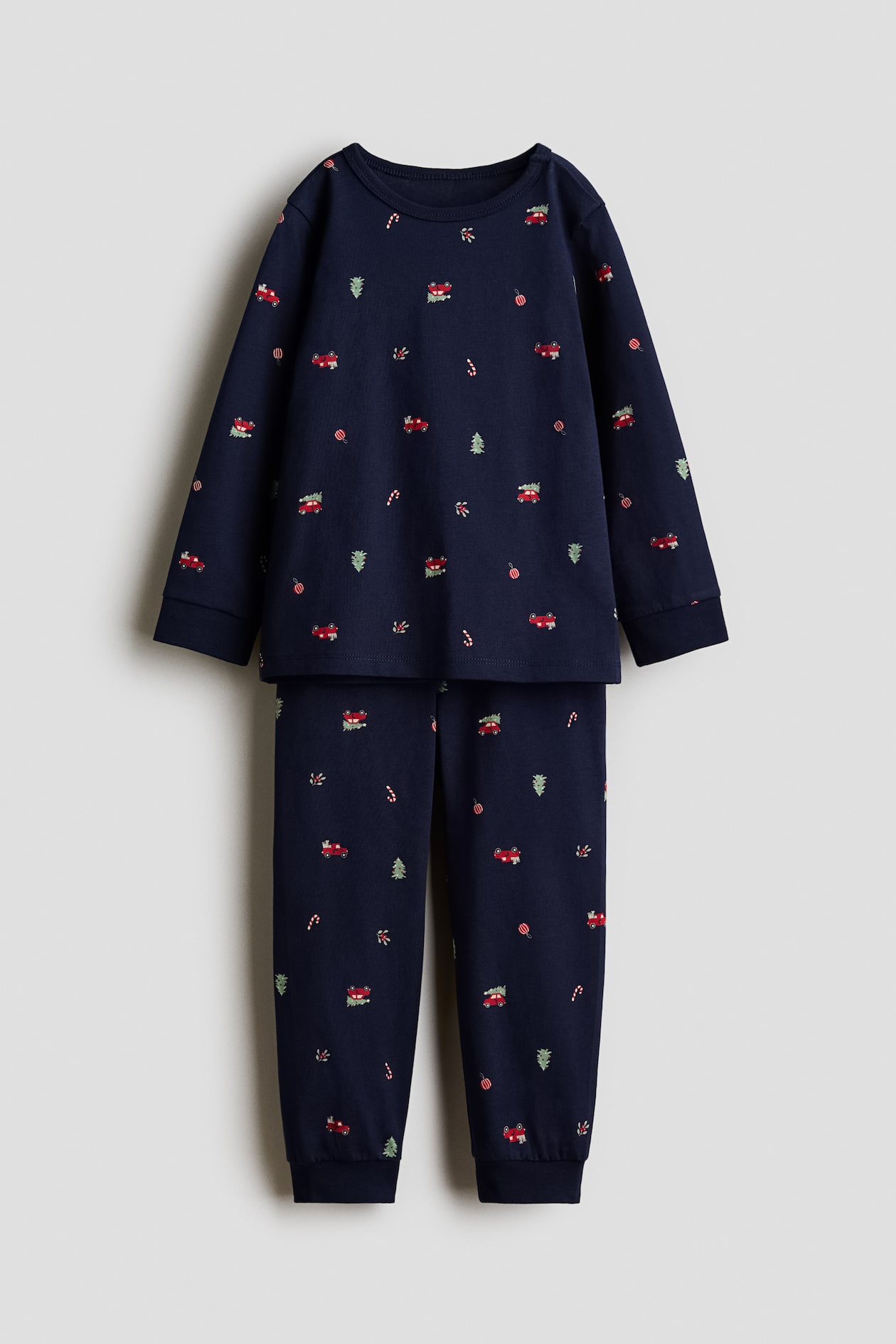 Navy blue/Christmas Printed cotton pyjamas for kids | H&M GB