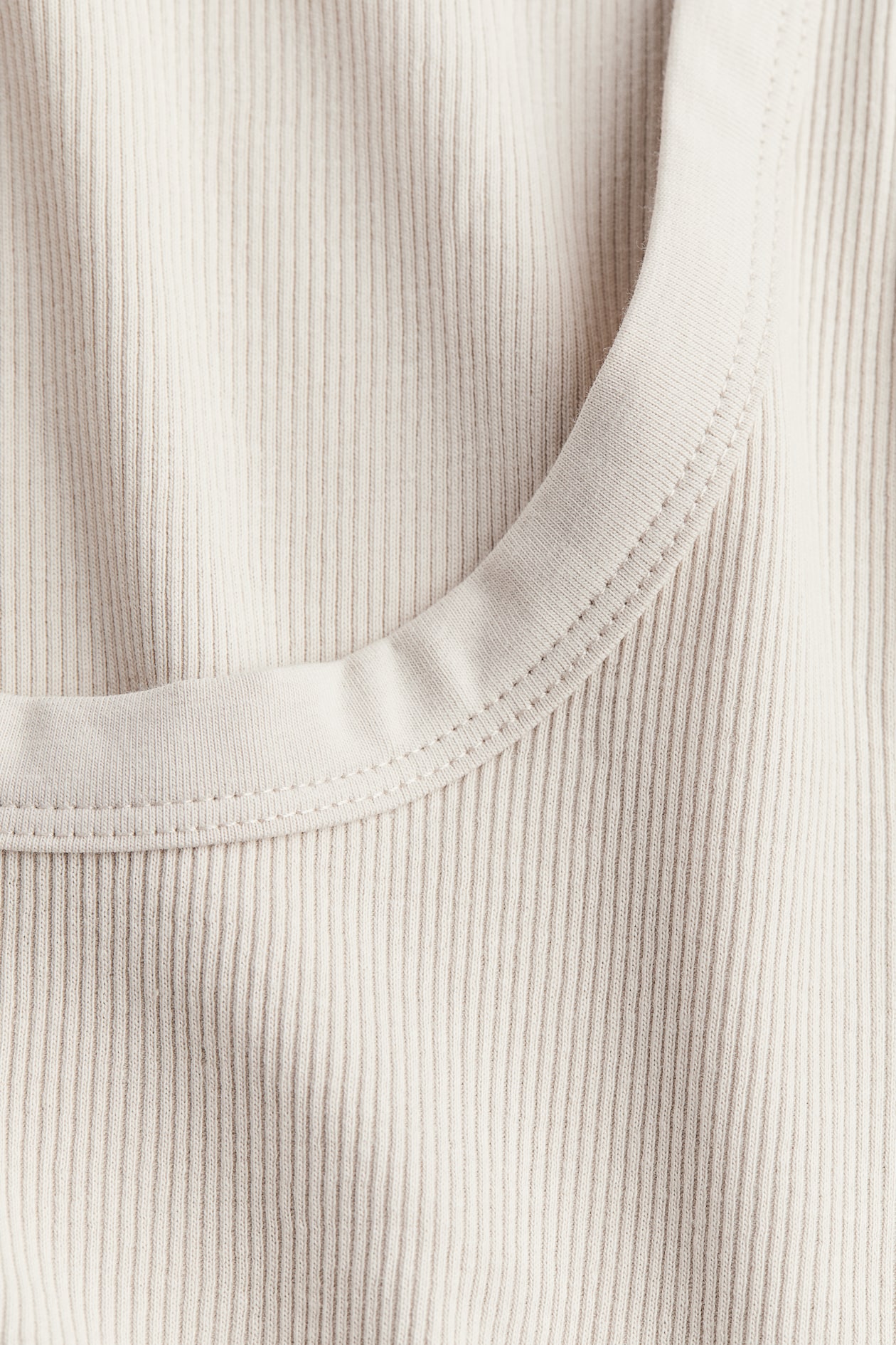 Short Tank Top - Light beige - Ladies | H&M US