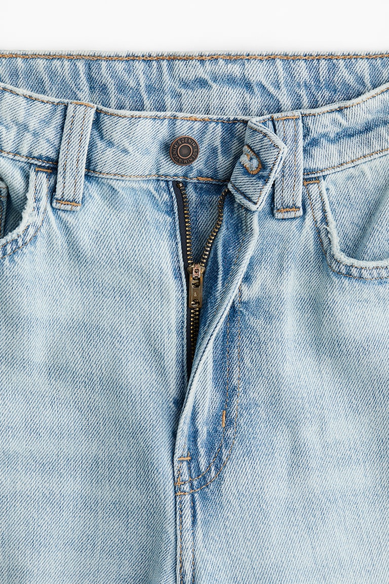 Women's Light denim blue Ava Ultra High Rise Wide Leg Jeans | H&M US