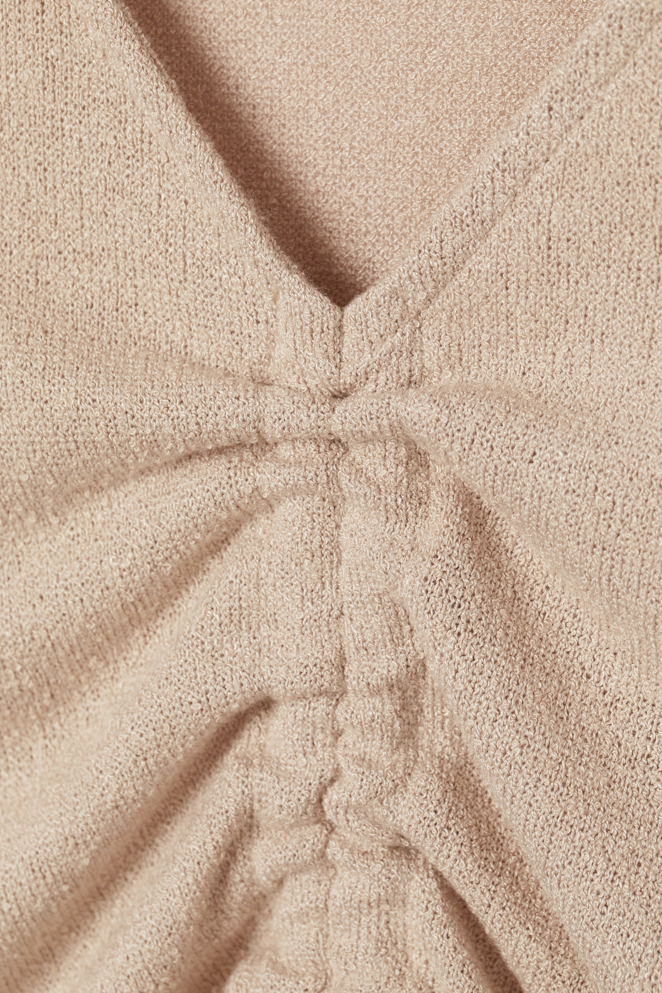 Drawstring top - Light beige - Ladies | H&M GB