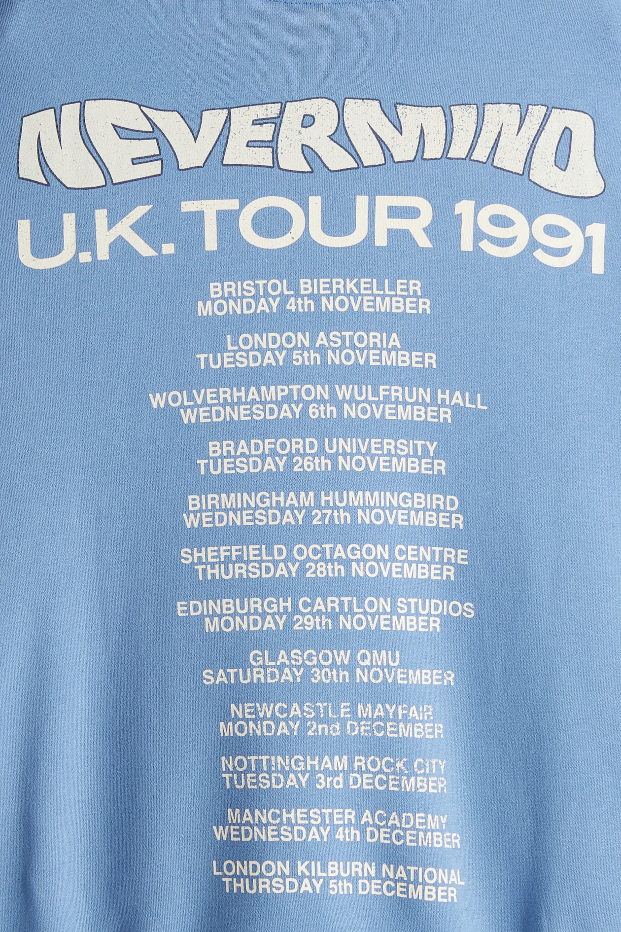 Women's Blue/Nirvana Oversized Printed Sweatshirt | H&M US