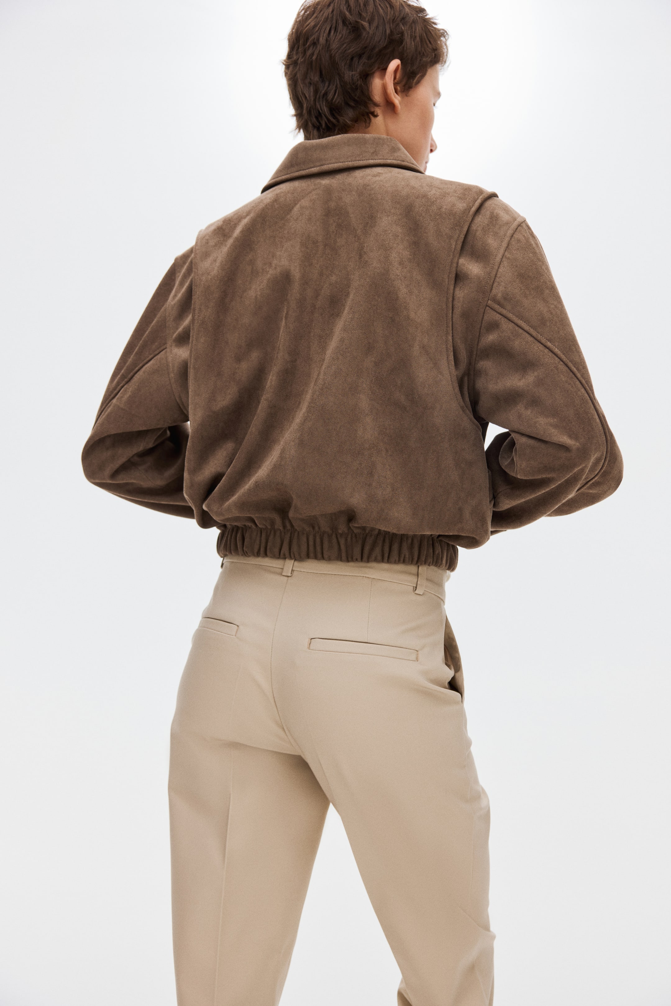 Cigarette trousers - Light beige - Ladies | H&M IN