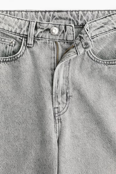 Ava Ultra High Rise Wide Leg Jeans - Gray - Ladies | H&M US