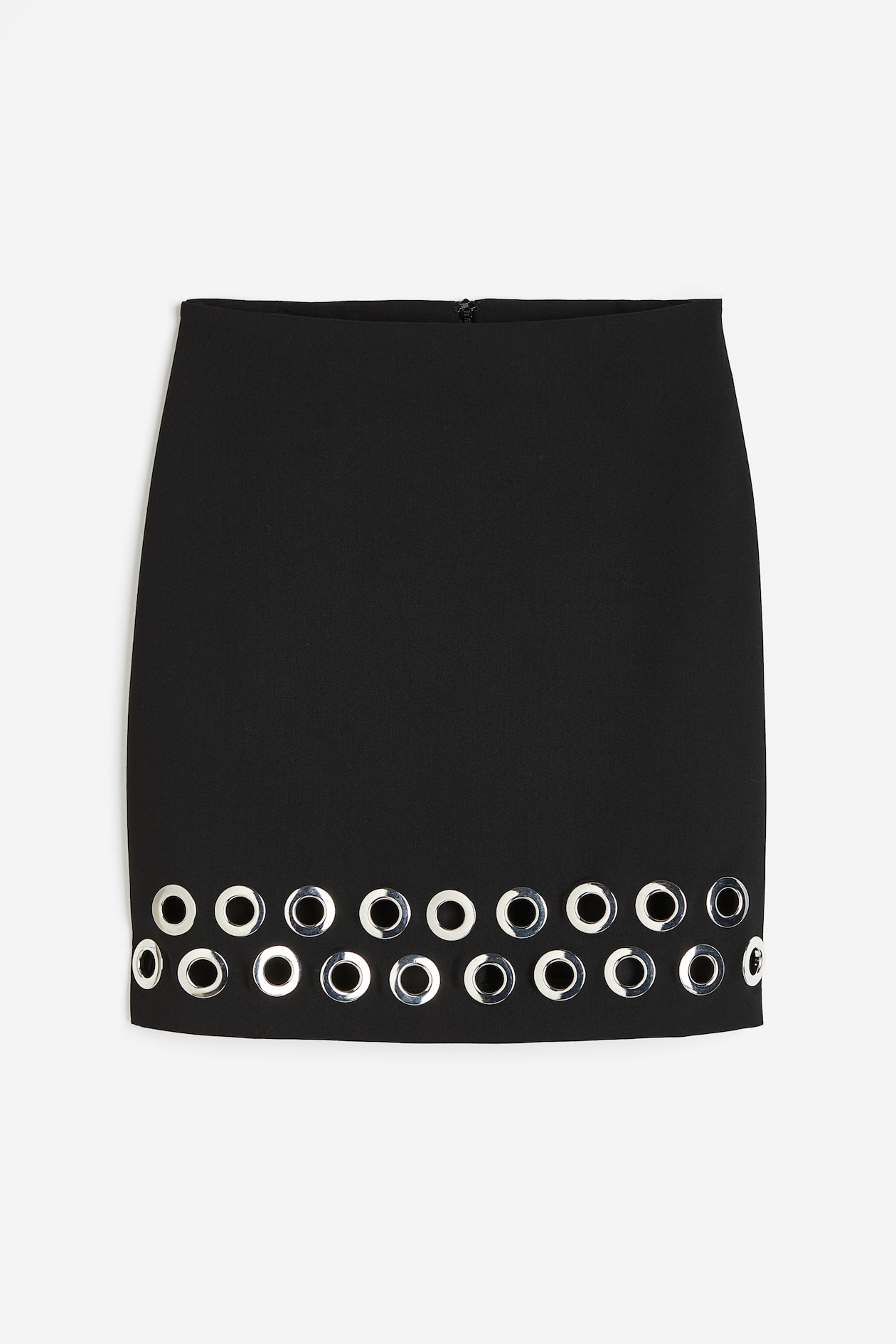 Eyelet-detail skirt - Black - Ladies | H&M GB