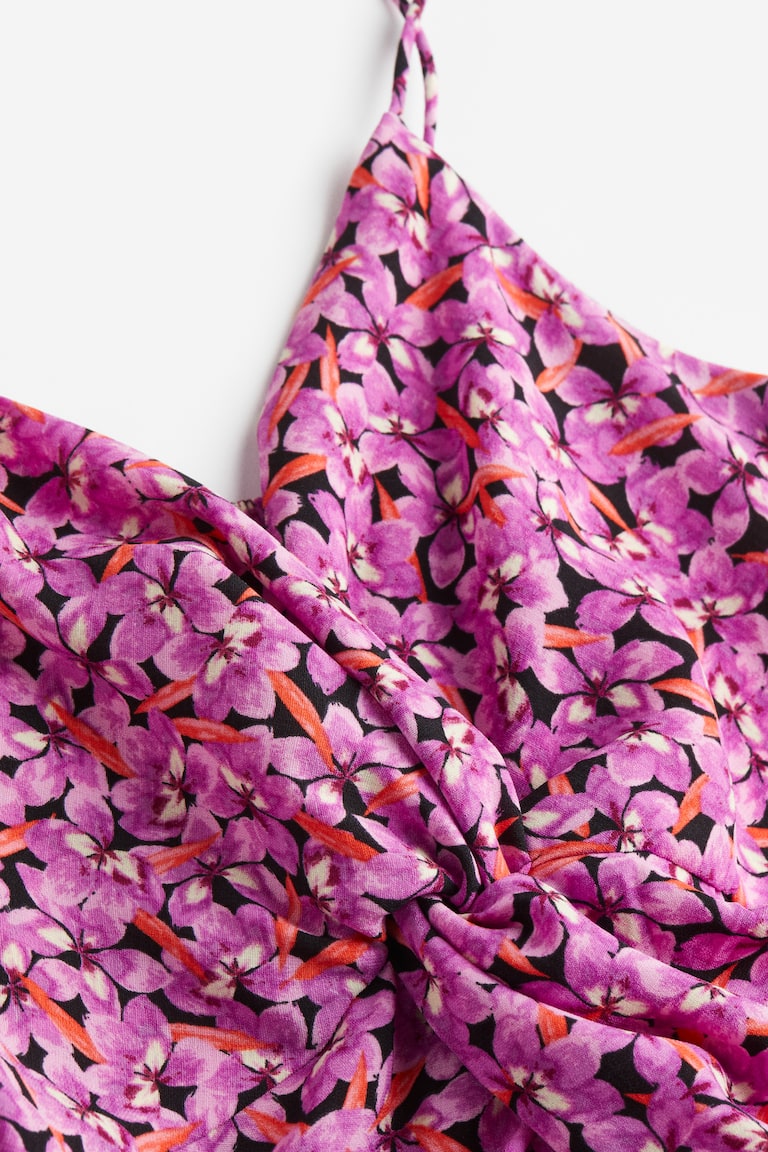 Women's Purple/floral V-neck Dress | H&M US