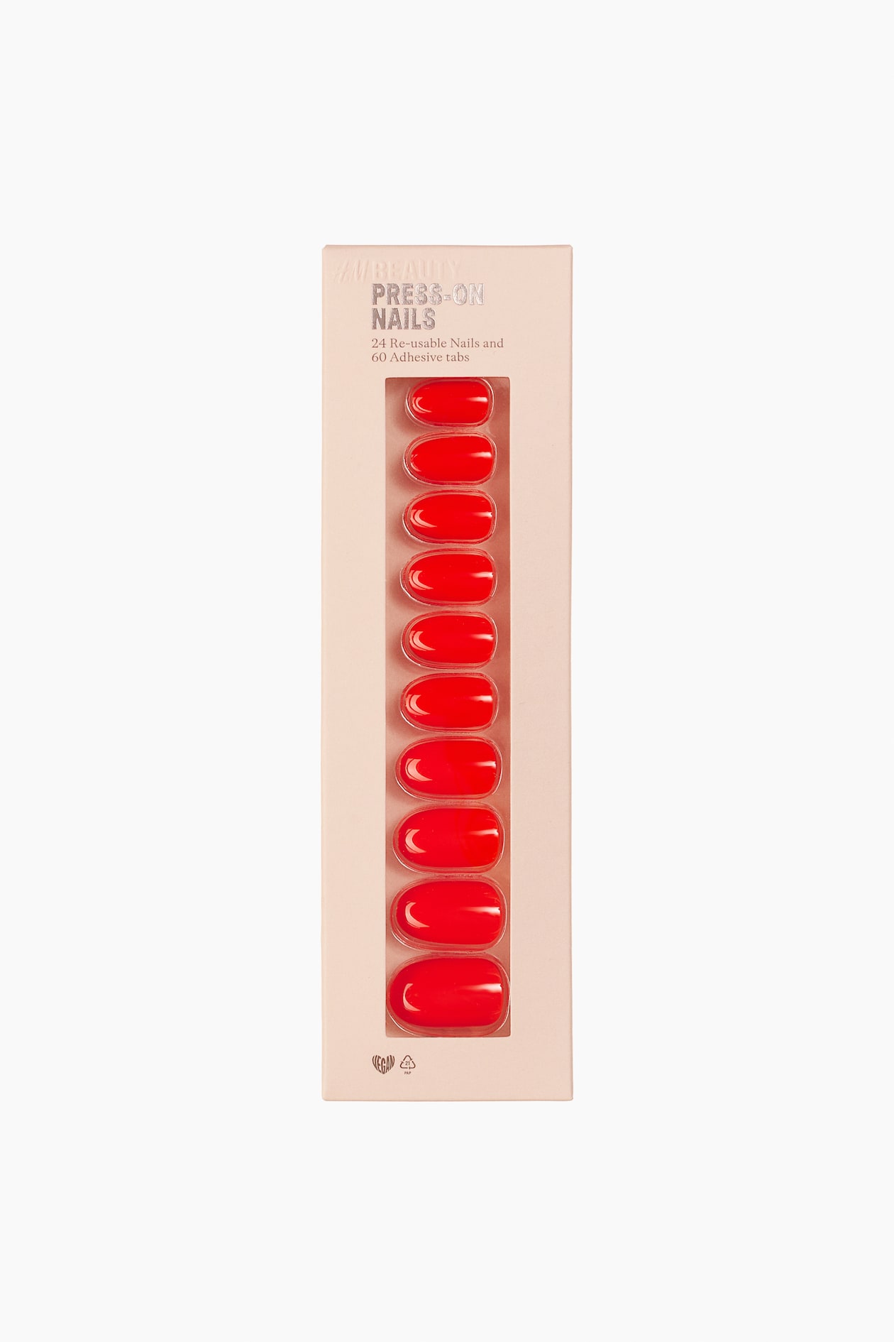 Press-On Nails - Oval Long Scarlet Red - Beauty all | H&M US