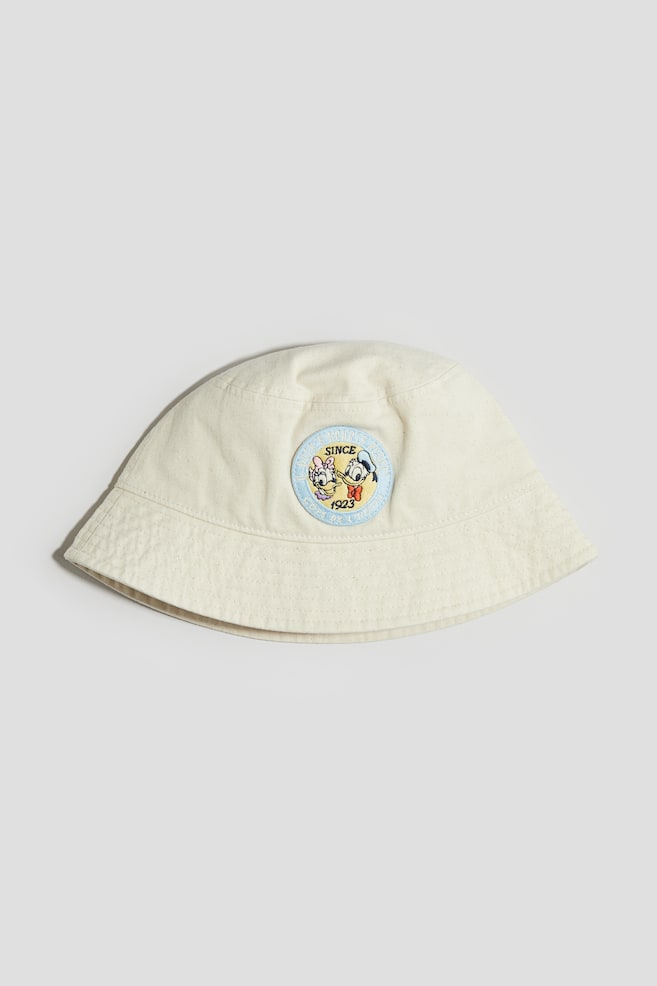 Motif-Detail Bucket Hat - Cream/Donald Duck - Kids | H&M US