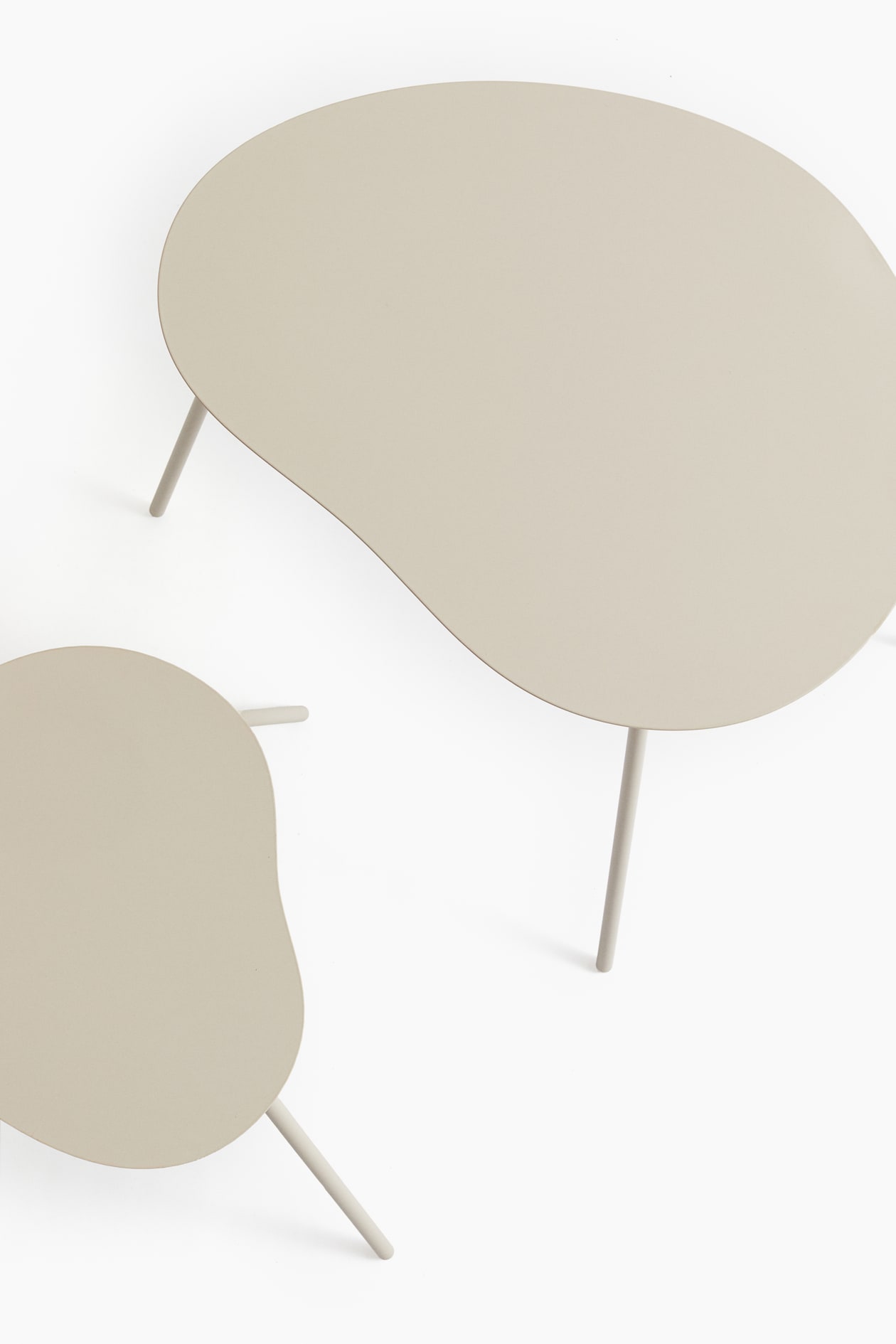 Beige Metal Side Table Set at H&M Home | H&M US