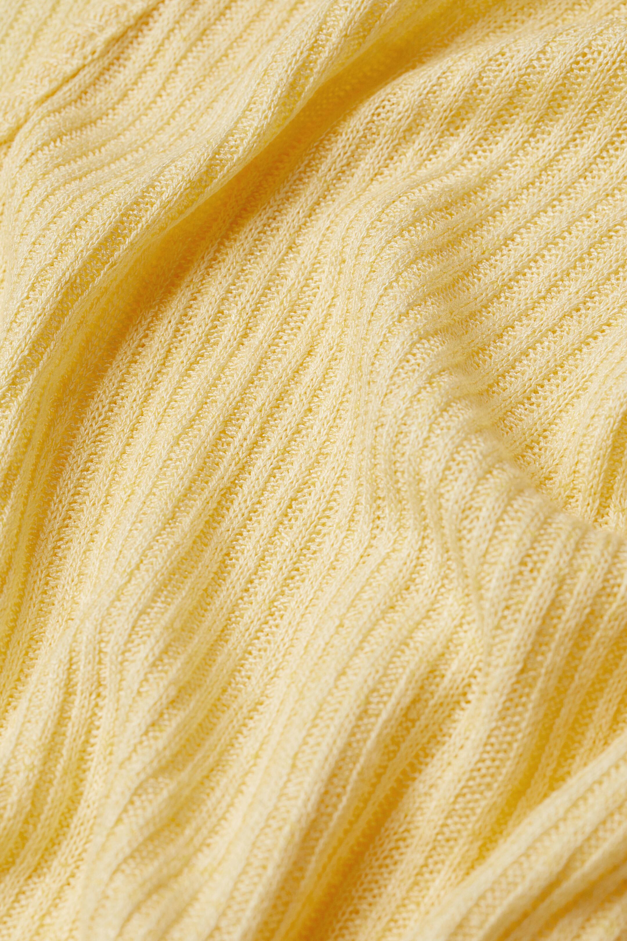 Rib-knit top - Light yellow - Ladies | H&M GB