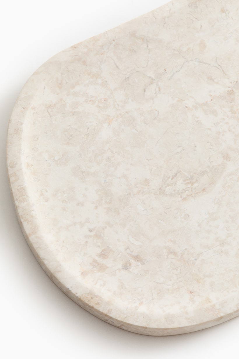 Large Marble Tray - Light beige - Home All | H&M US