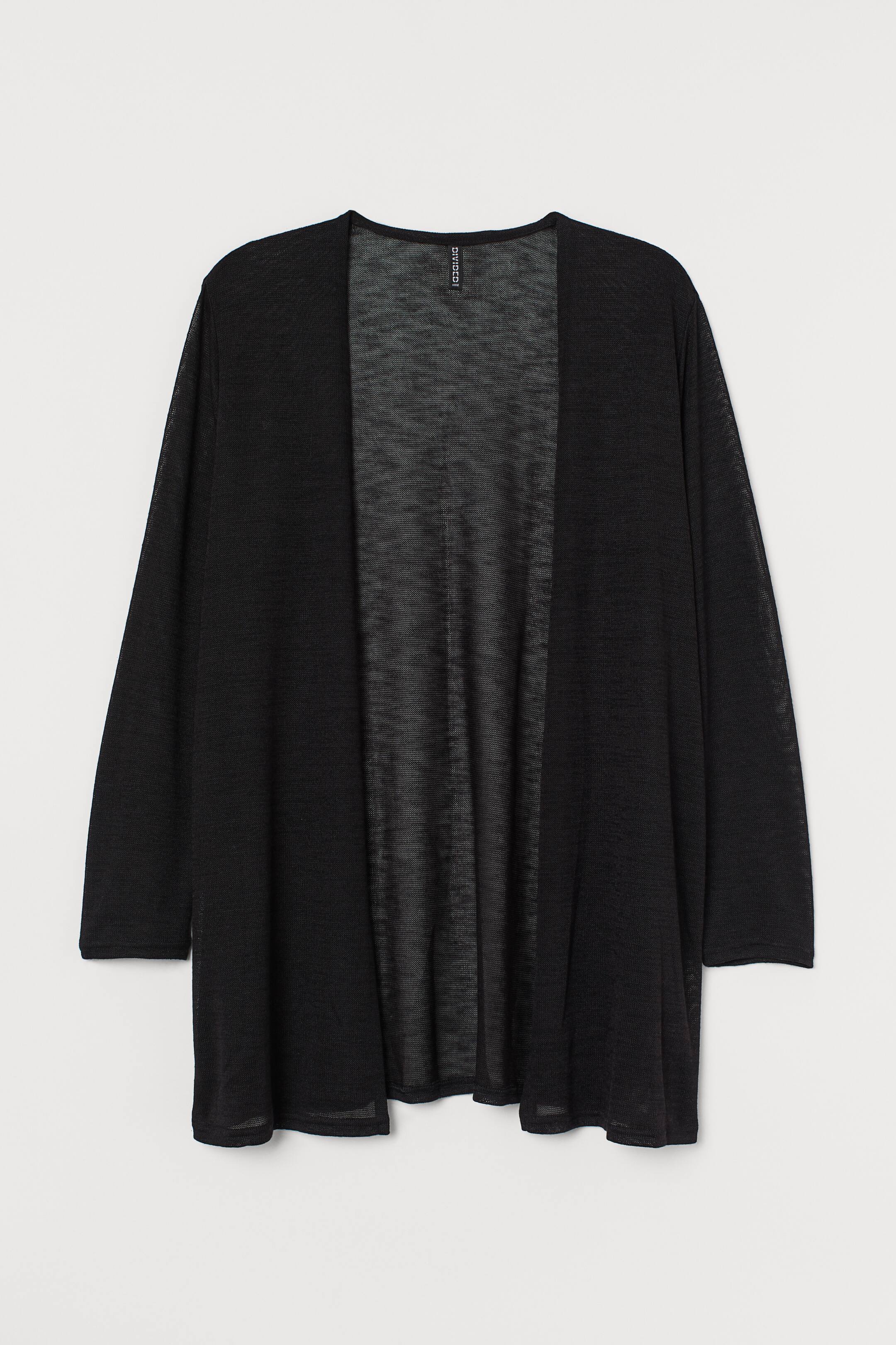 H&M+ Loose-knit cardigan - Black - Ladies | H&M GB