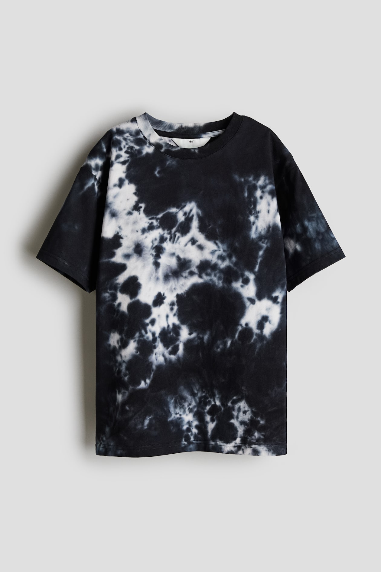 Cotton Jersey T-shirt - Dark gray/tie-dye - Kids | H&M US