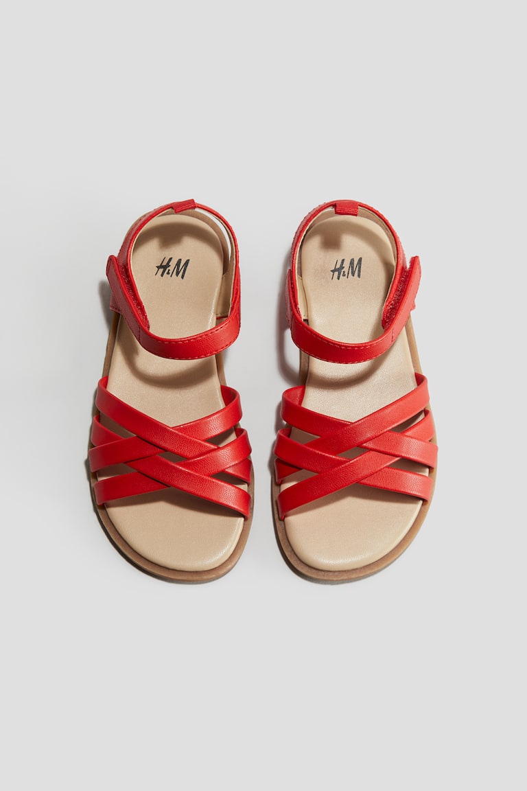 Sandales à brides fines - Rouge - ENFANT | H&M FR