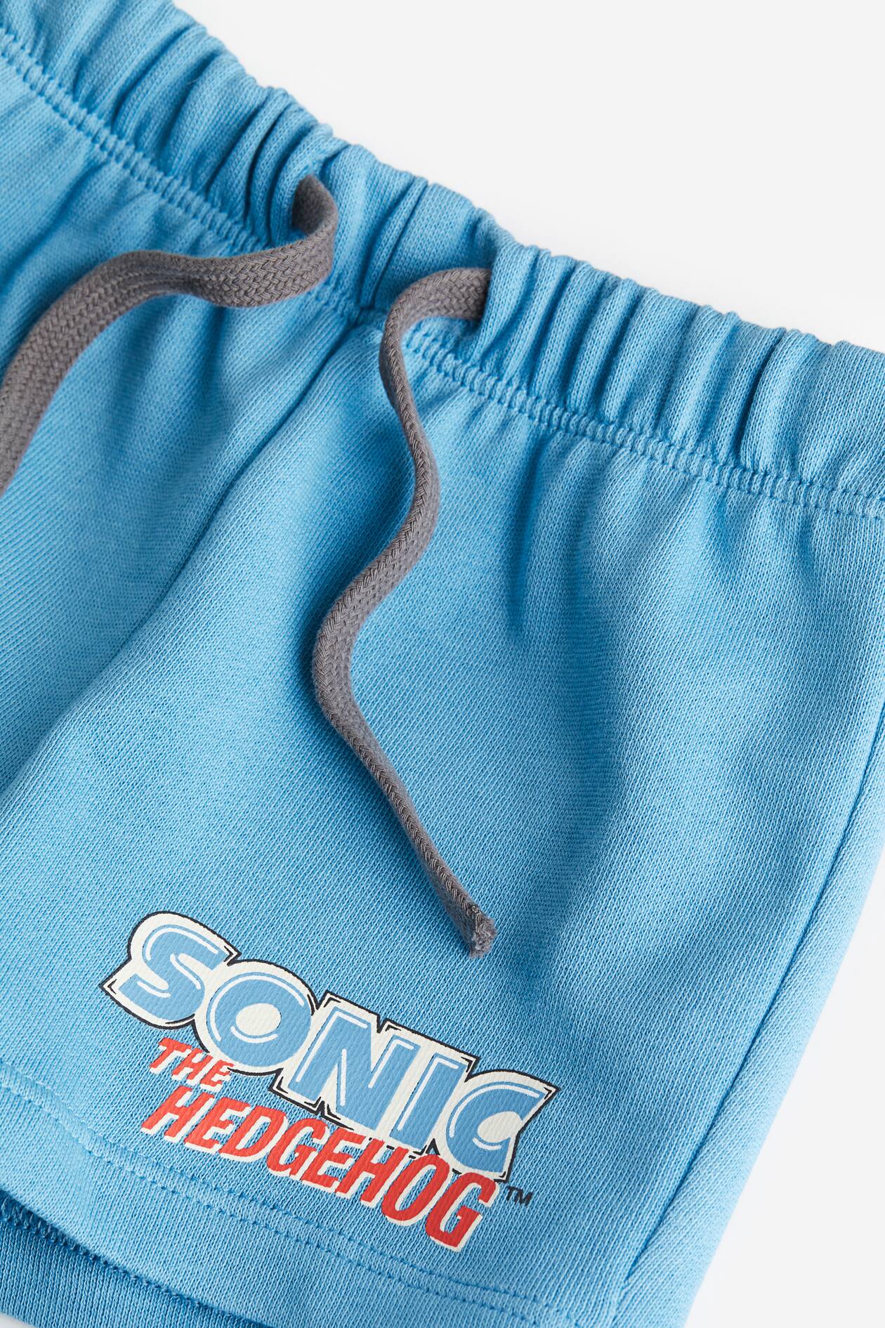Gray/Sonic the Hedgehog 2-piece Printed Set for kids | H&M US