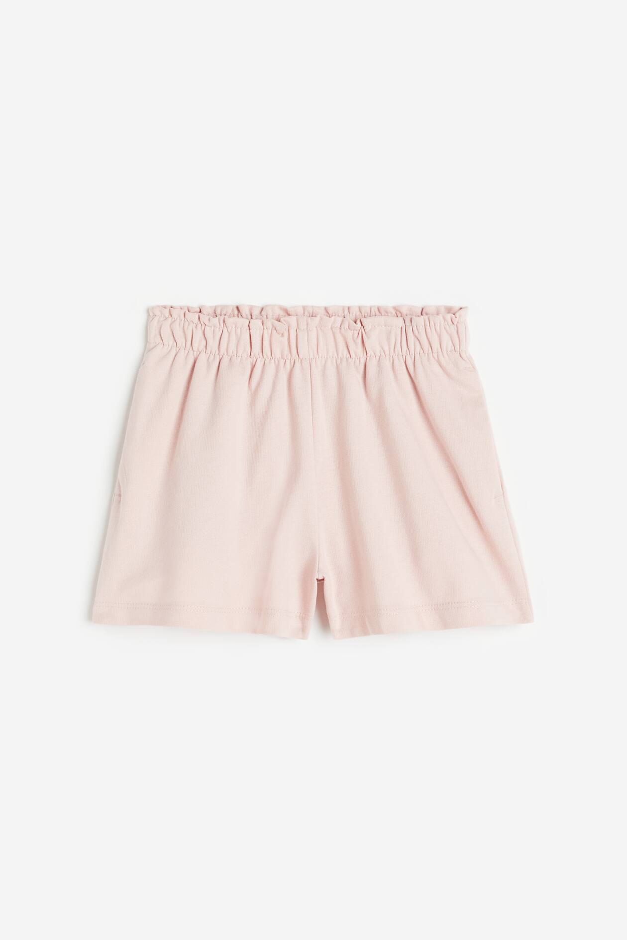 Light pink Paper-bag Sweatshorts for kids | H&M US