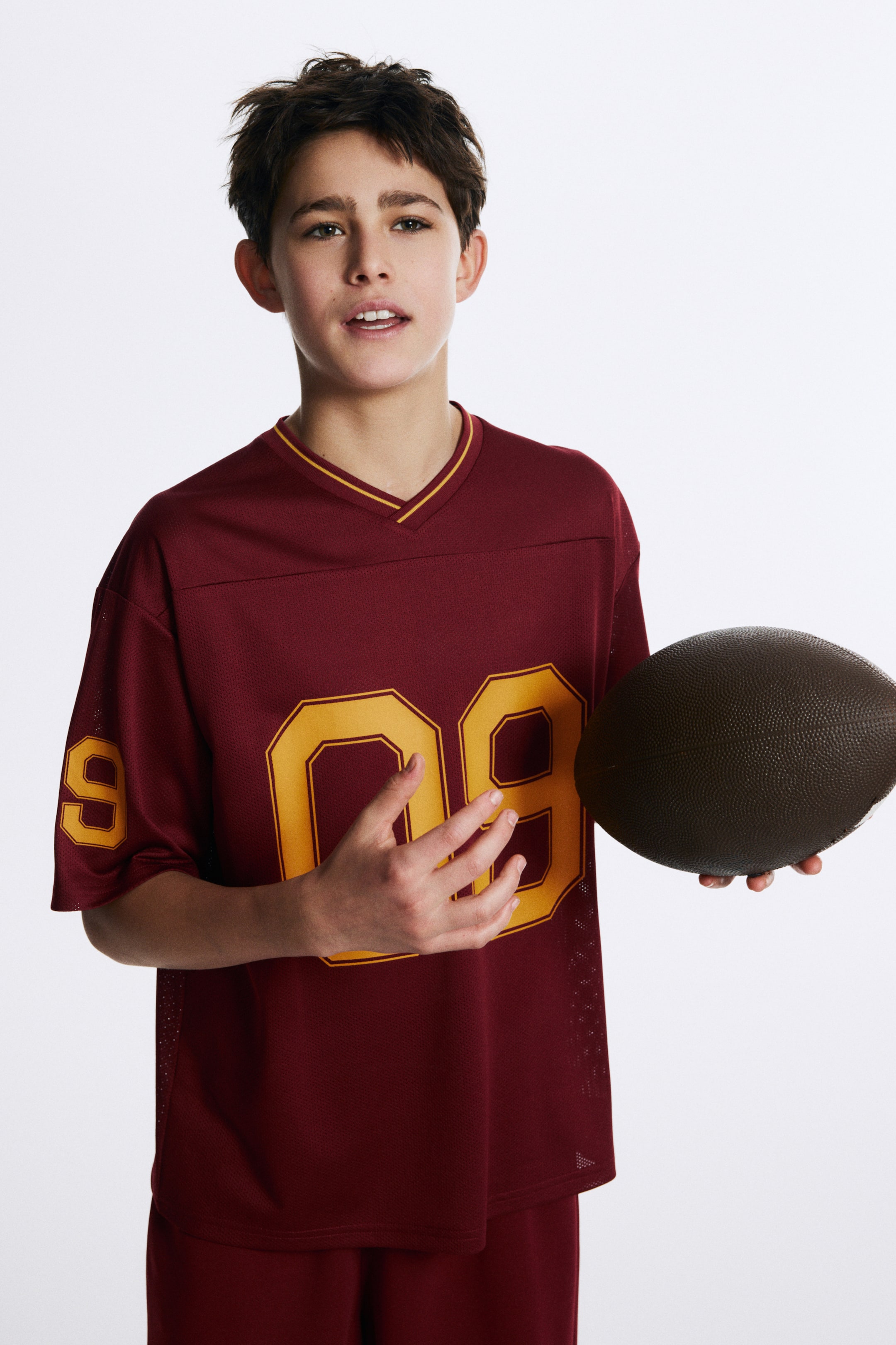 Dark red/09 2-piece printed sports set with DryMove™ for kids | H&M CA