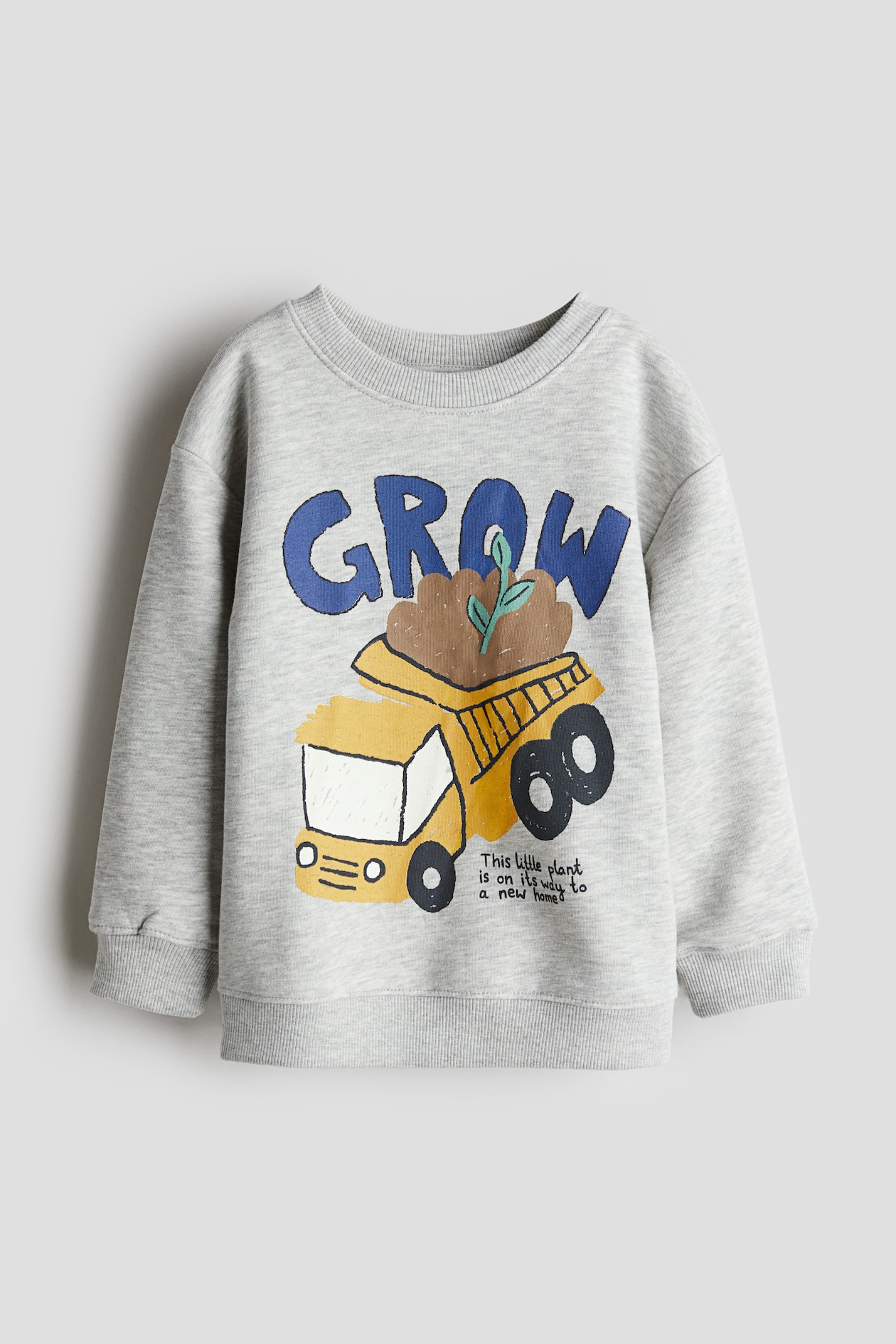 Gray melange/Grow Sweatshirt for kids | H&M US