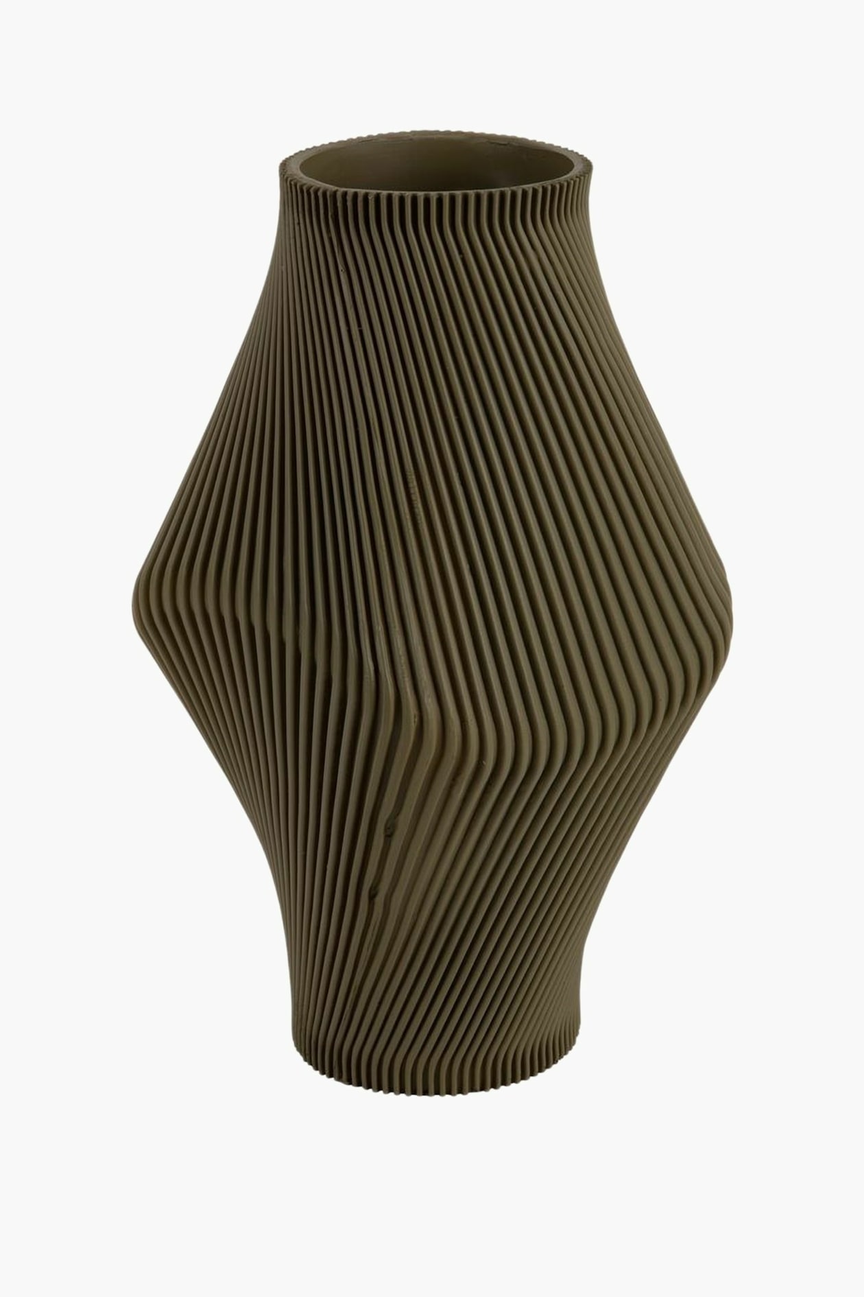 Twisted Rib Vase - Armee Grün - Present Time - Home All | H&M DE