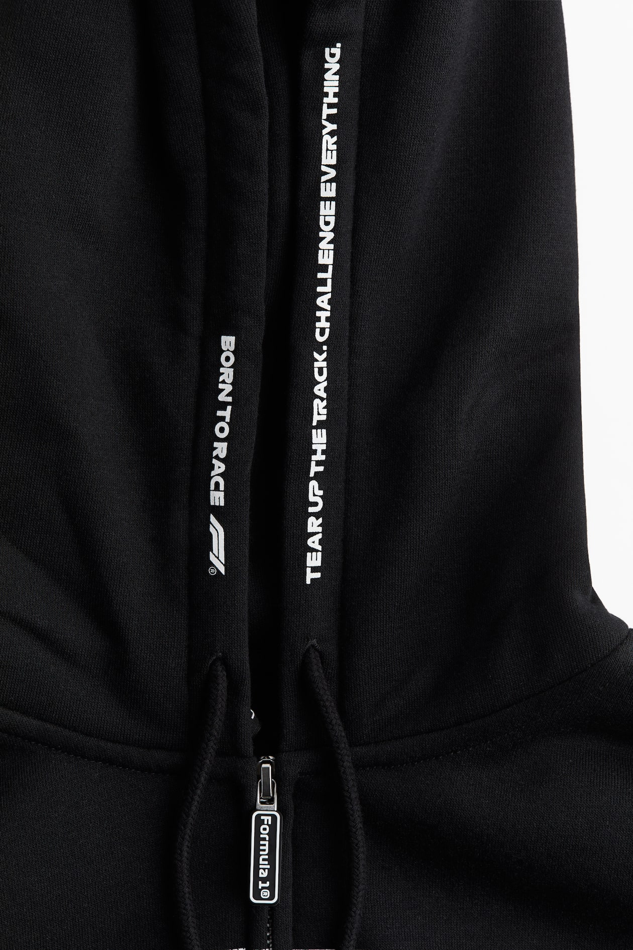 Oversized Hooded Jacket with Motif - Black/Formula 1 - Ladies | H&M US