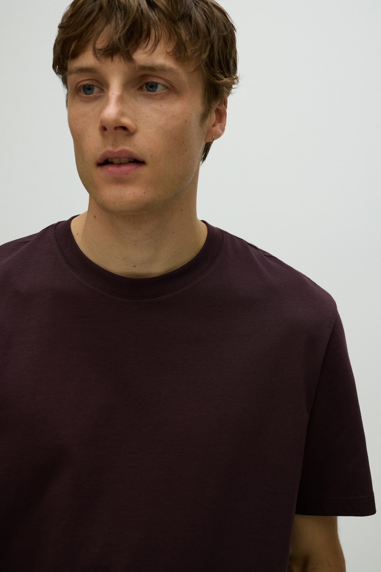 T-shirt Coupe Classique - Prune - HOMME | H&M CA