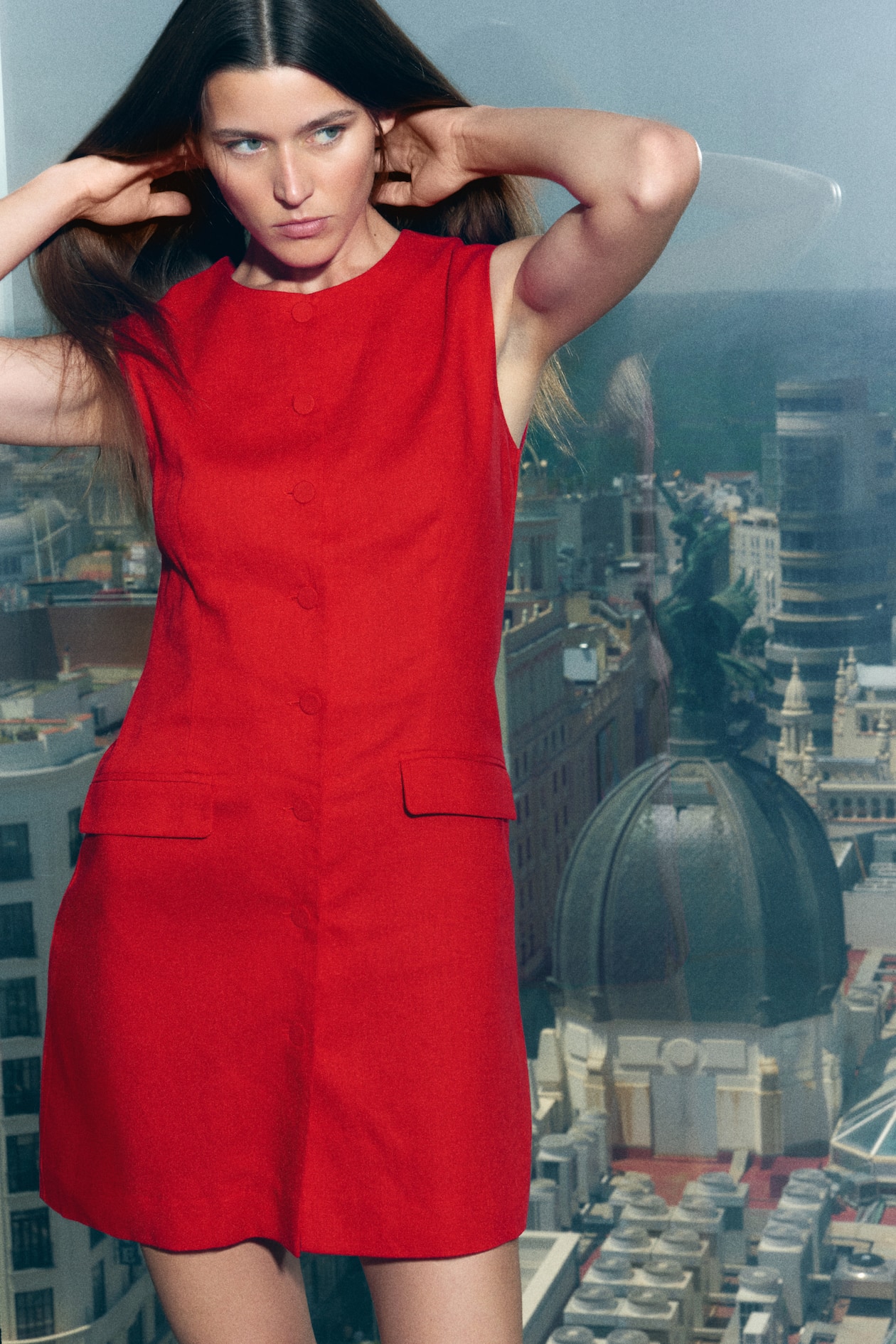 Women's Bright red Vest Dress | H&M AU