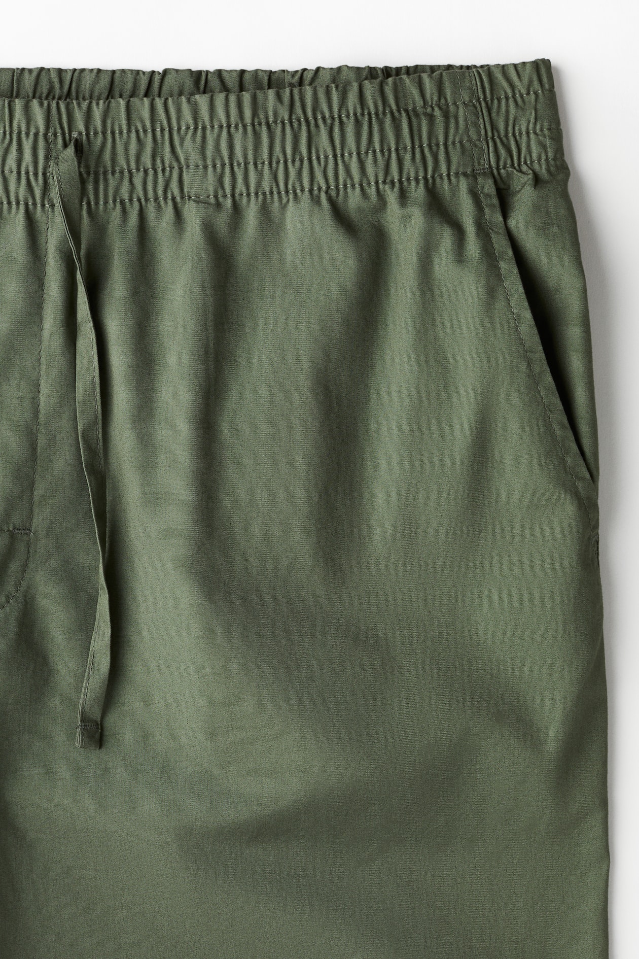 Relaxed-Fit Poplin Pants - Khaki green - Men | H&M US