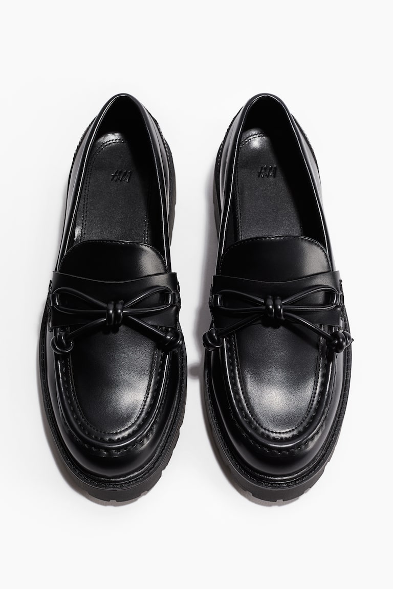 Women's Black Chunky Loafers | H&M US