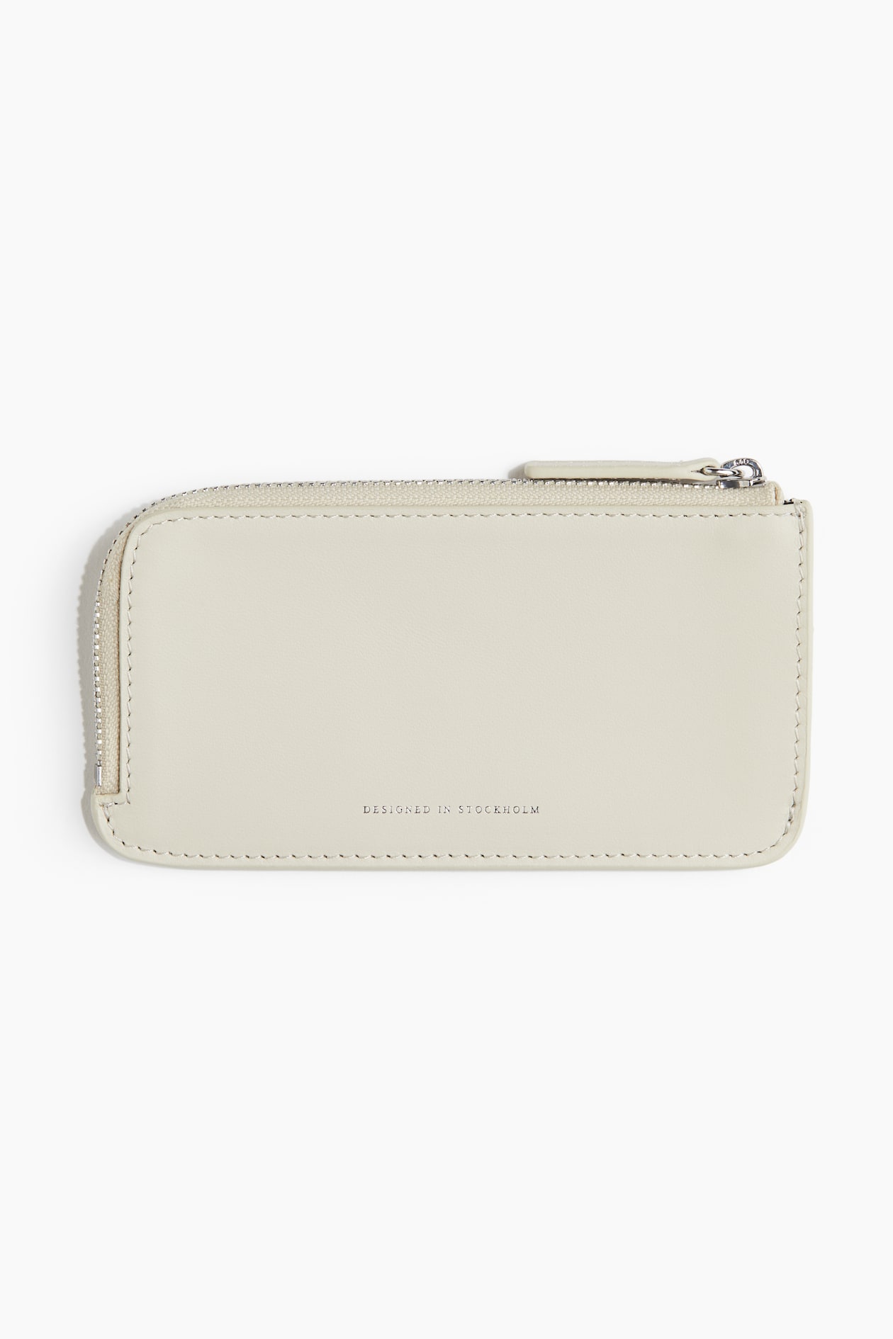 Leather Wallet - Light beige - Men | H&M US