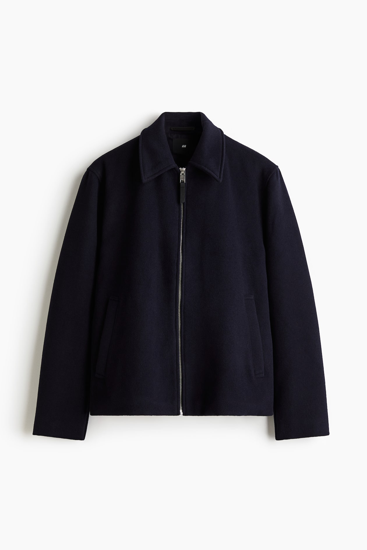 Regular Fit Wool-Blend Shacket - Navy blue - Men | H&M US
